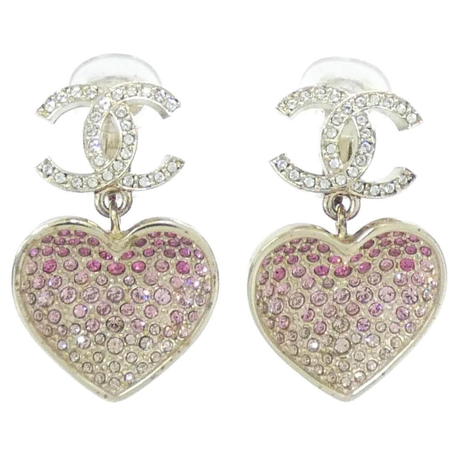 Timeless Chanel Earrings Pink Metal ref.2474288 - Joli Closet