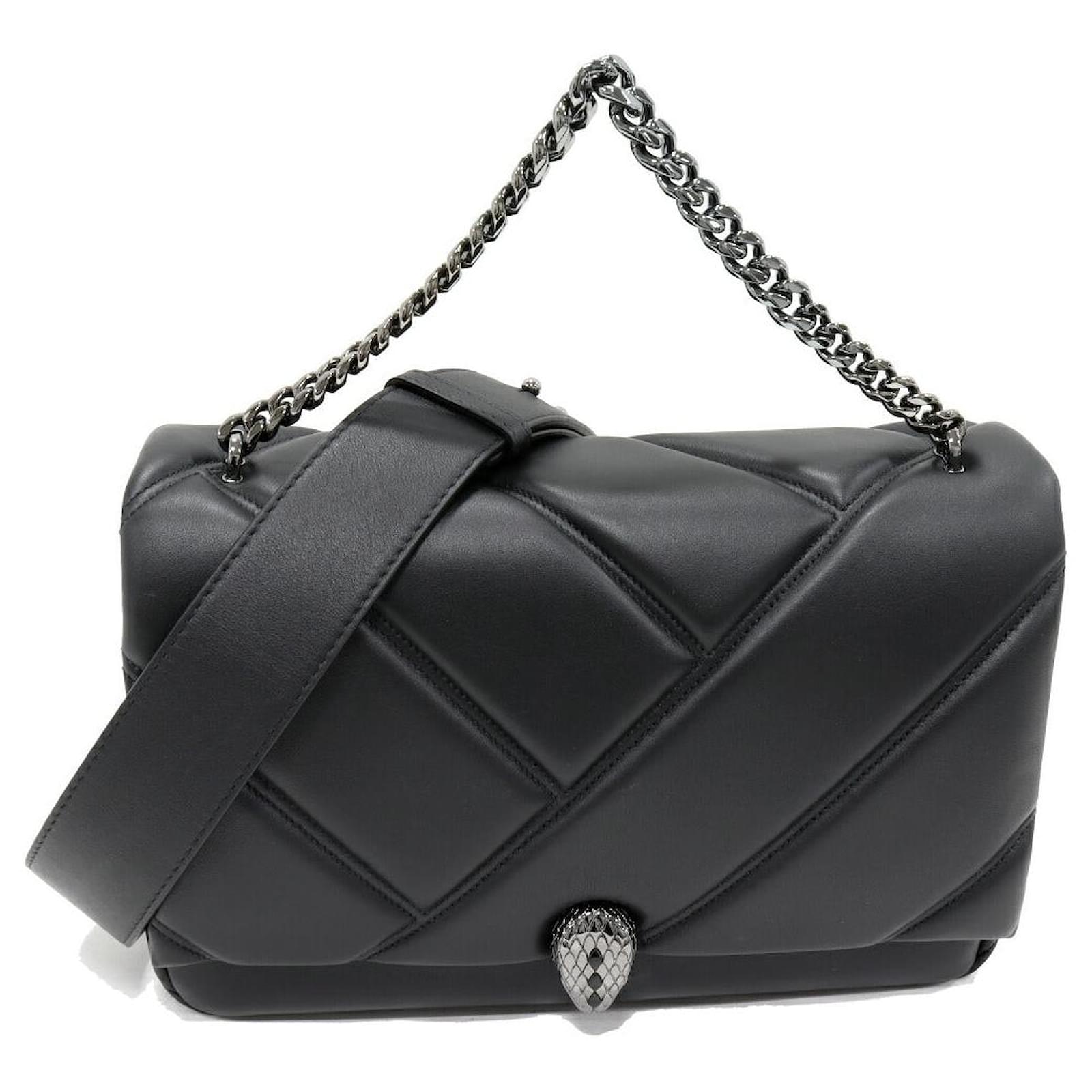 Bulgari Bvlgari Serpenti Cabochon Medium Crossbody Bag Black Leather ...