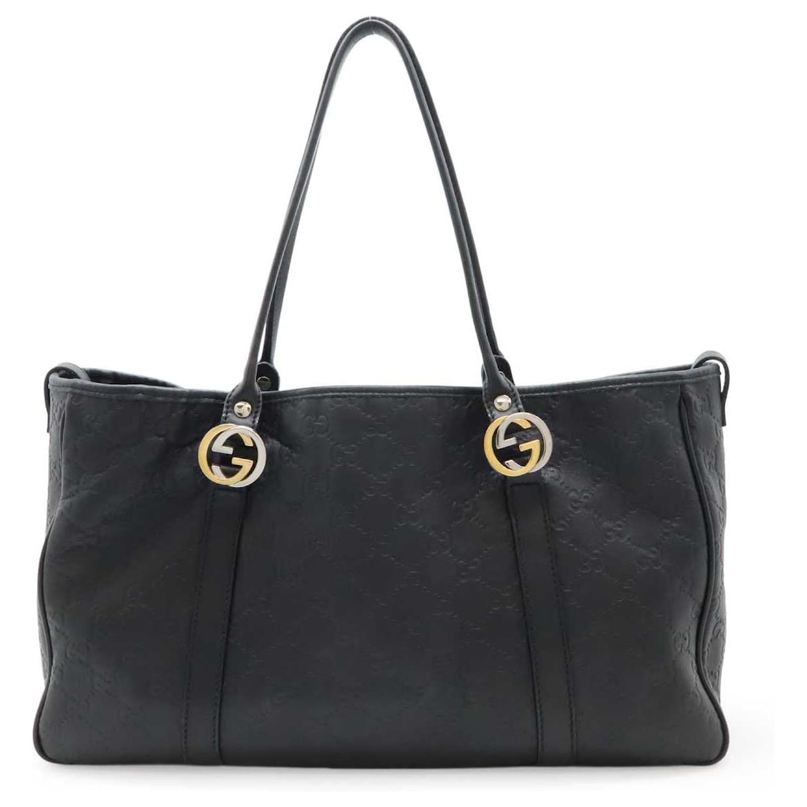 Gucci Leather GG Twins Tote Bag Black Pony-style calfskin ref.2475740 ...