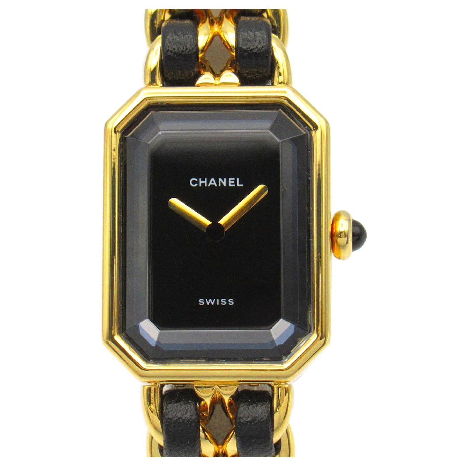 Chanel Première GP Watch Black Leather Metal ref.2476265 - Joli Closet