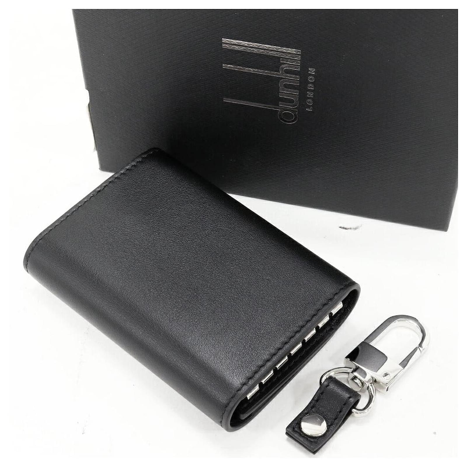 Alfred Dunhill Dunhill Sidecar Calf Key Case Black Leather Pony-style ...
