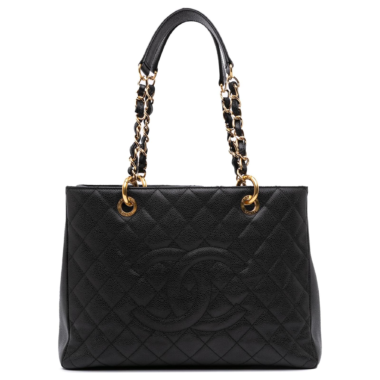 Chanel Grand Sac Shopping en Cuir Caviar Noir ref.2478633 - Joli Closet