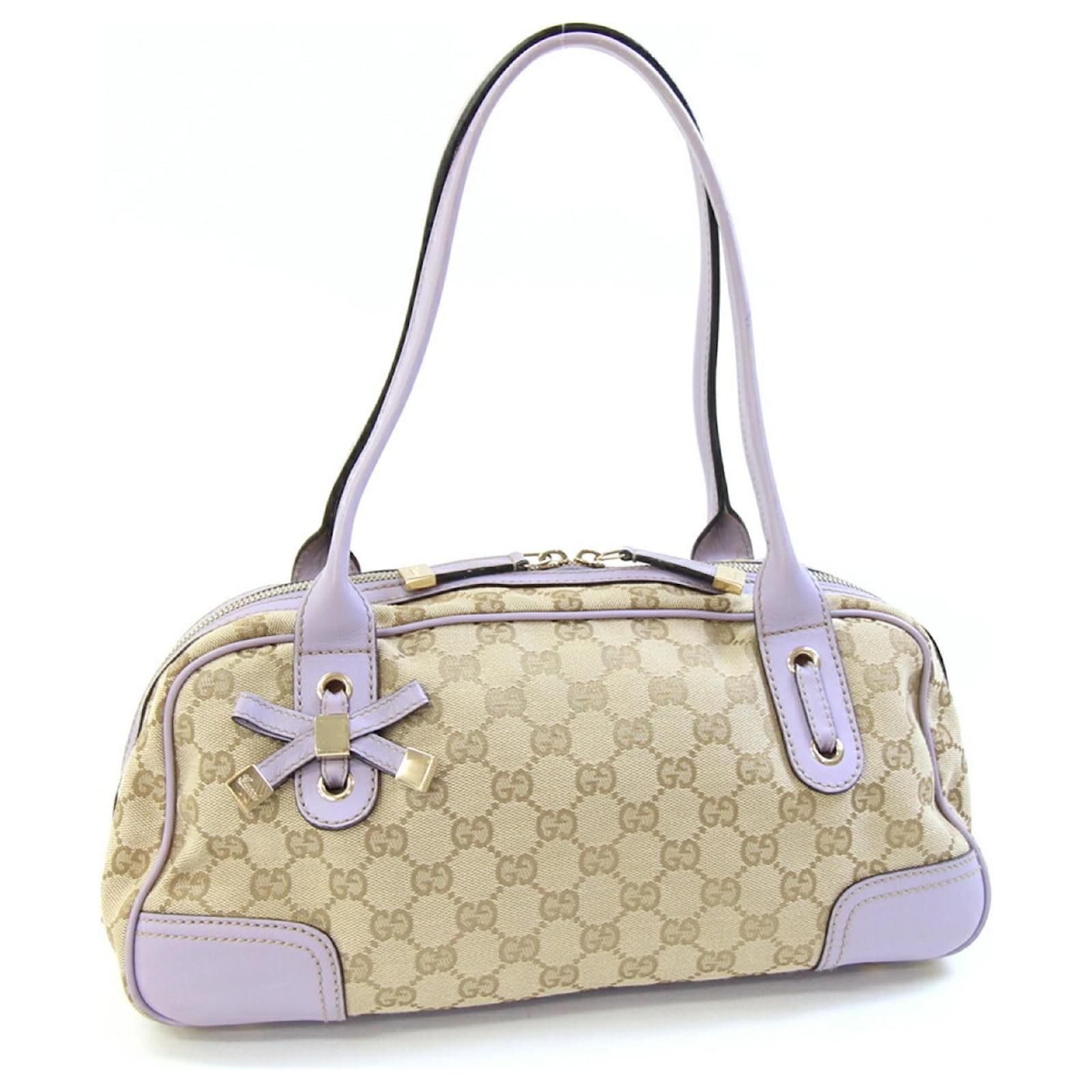 Gucci GG Princess Handbag Beige Cloth ref.2478818 - Joli Closet