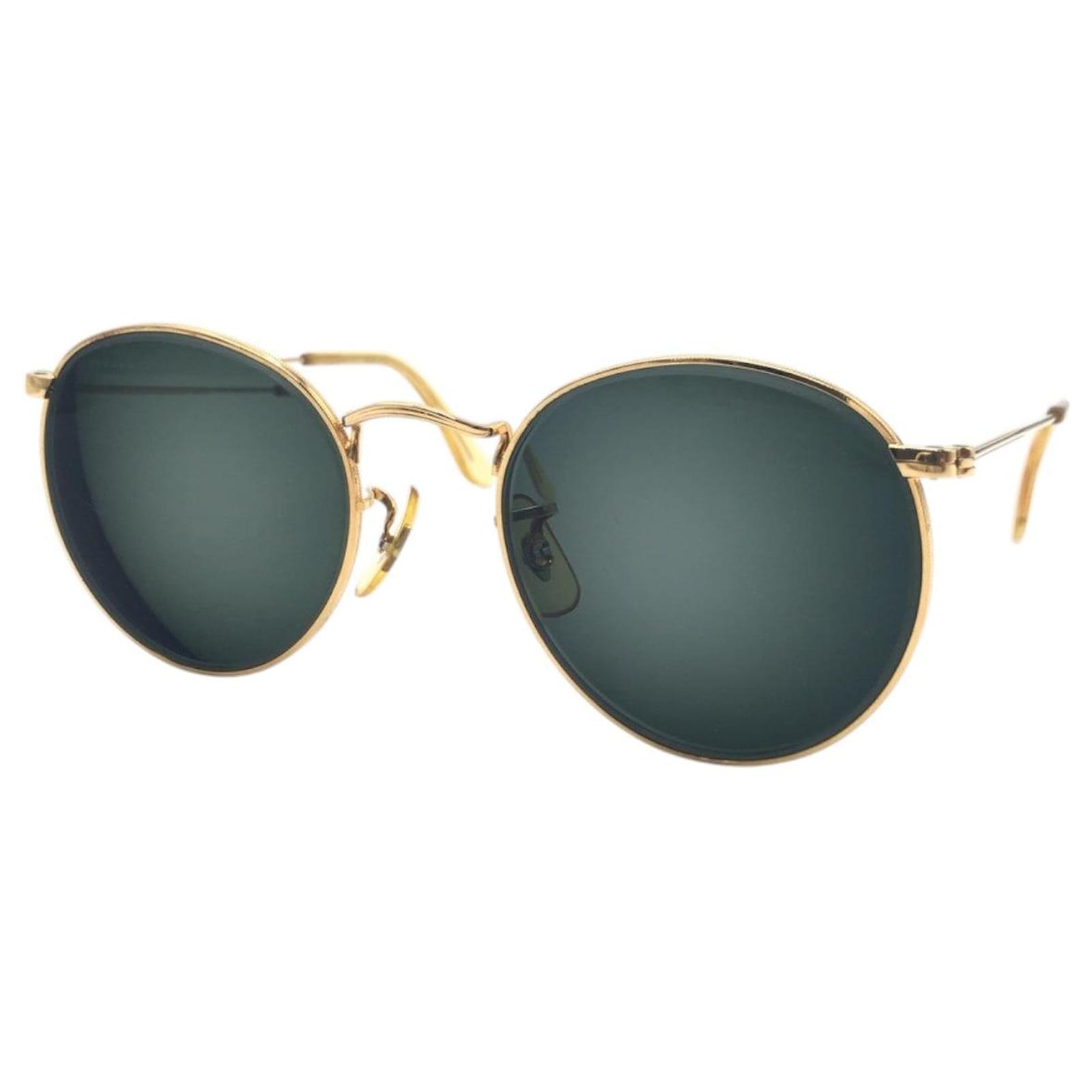 Ray-Ban Metal Sunglasses Frame Golden Green ref.2480325 - Joli Closet