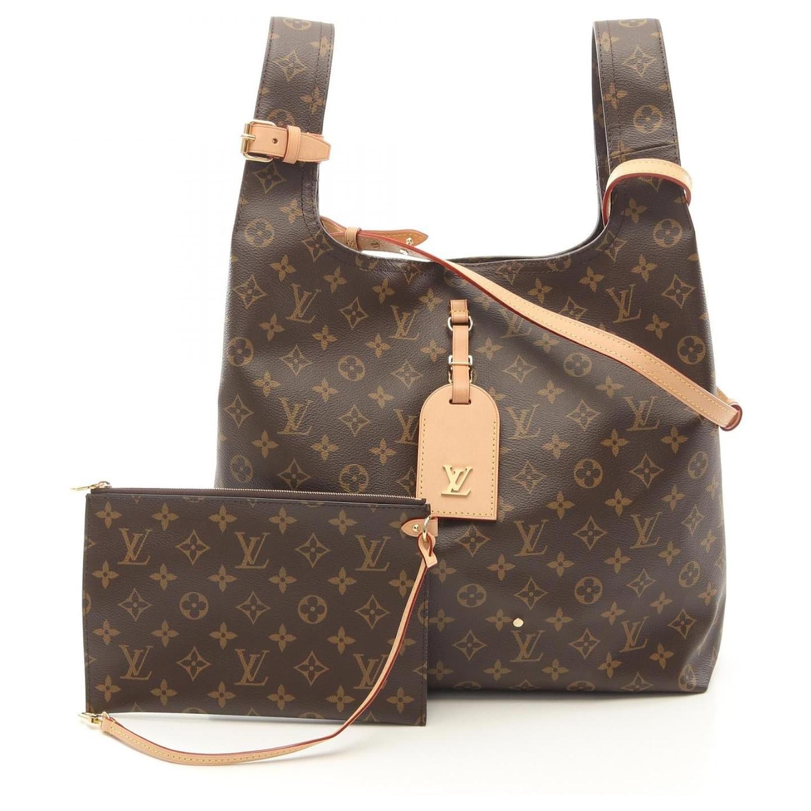Louis Vuitton Atlantis GM Monogram Coated Canvas Handbag Brown Leather ...