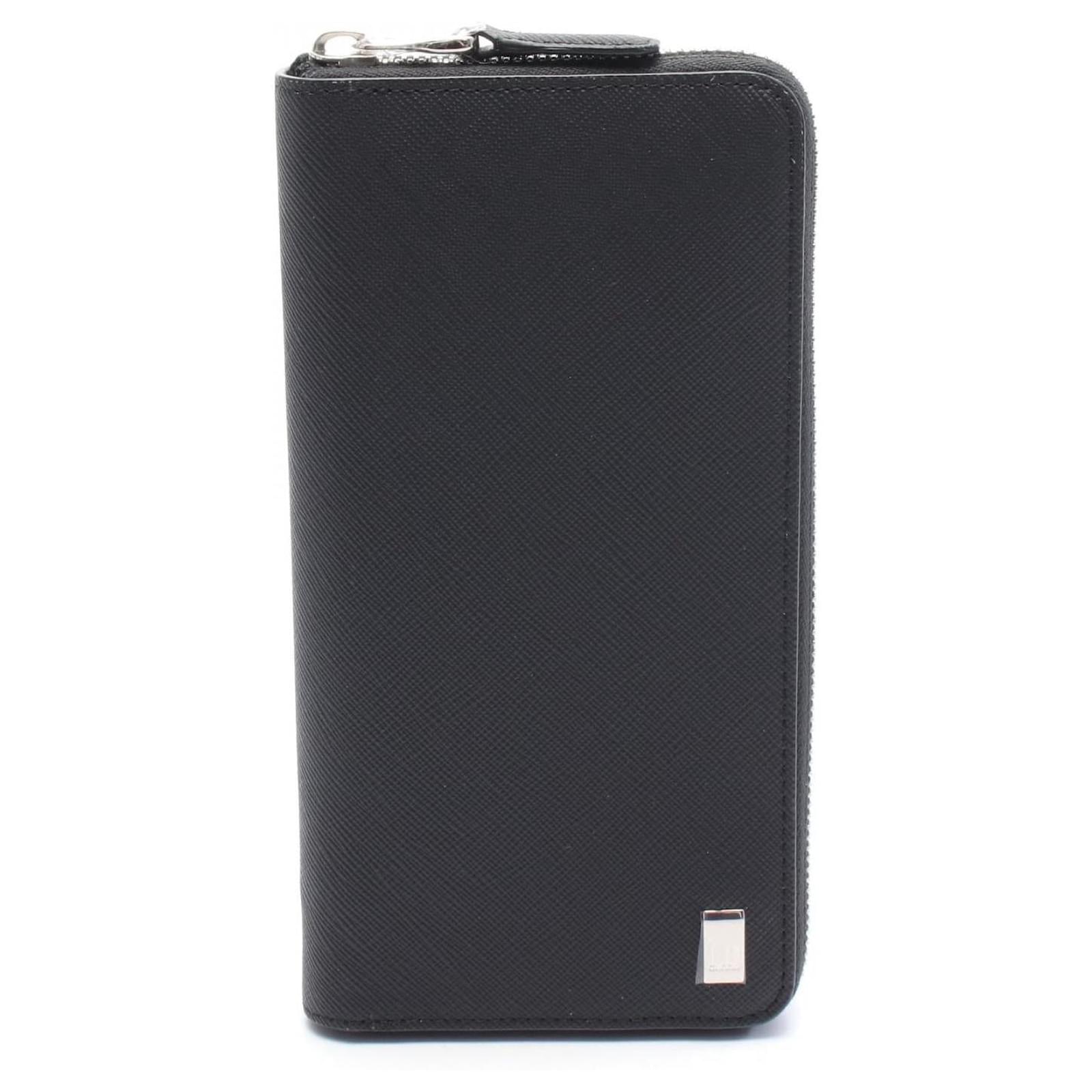 Alfred Dunhill Dunhill Leather Round Long Wallet Wallet 23F2P15PS001R ...