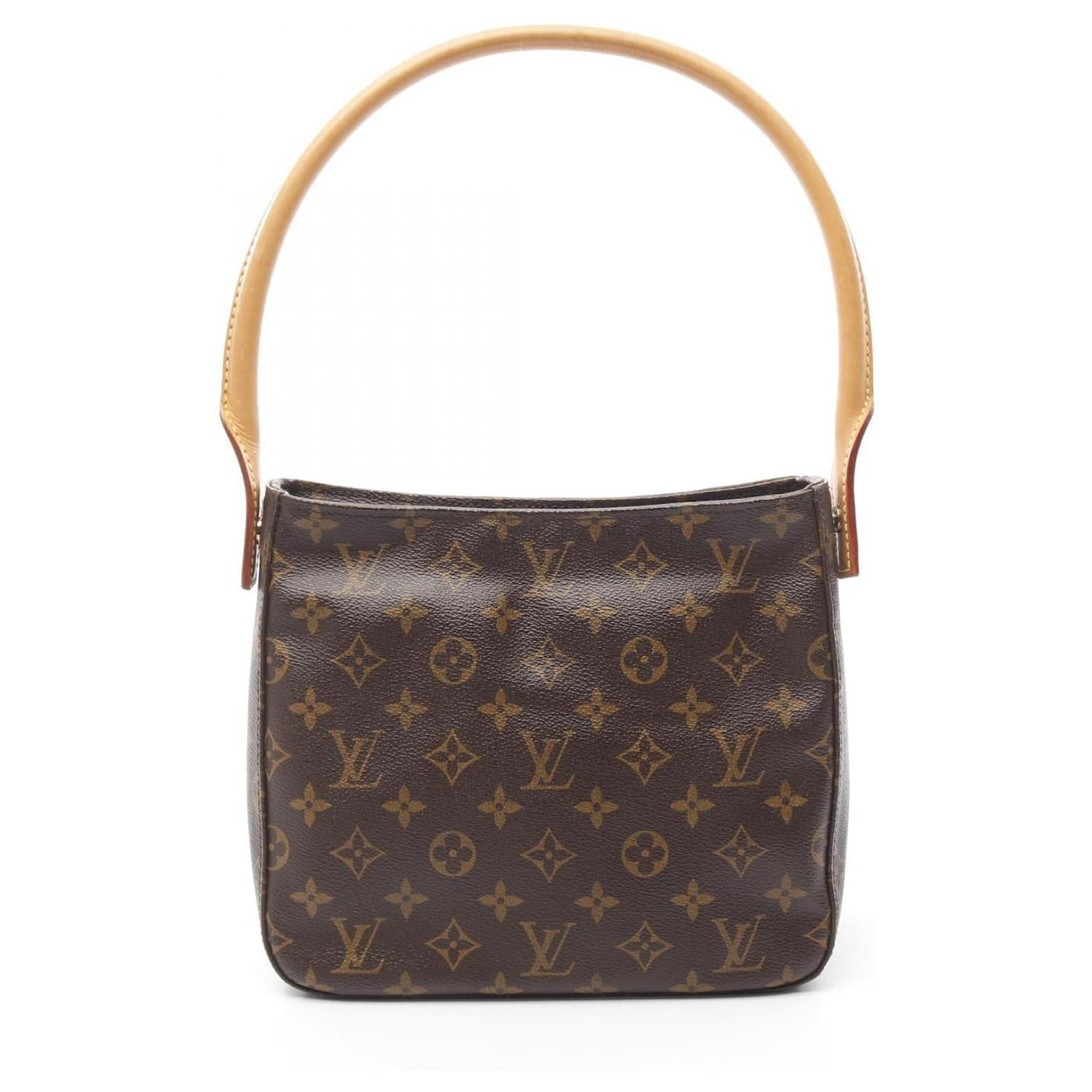 Louis Vuitton Looping MM Monogram Coated Canvas Shoulder Bag Brown ...