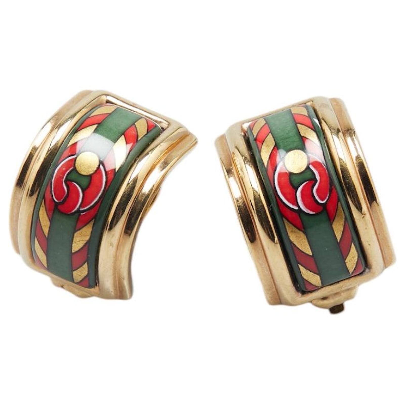Hermès Hermes Emaille Earrings Multiple colors Metal ref.2483691 - Joli ...