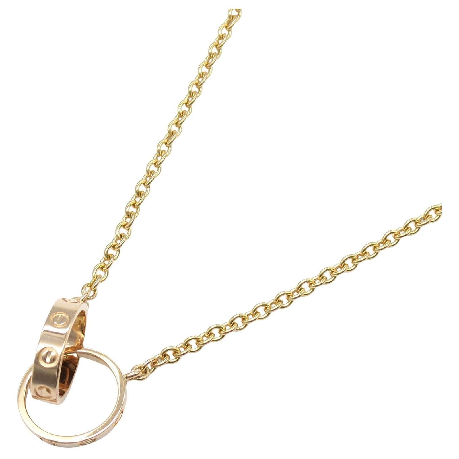 Cartier Baby Love Au750 Necklace Golden Metal ref.2486387 - Joli Closet