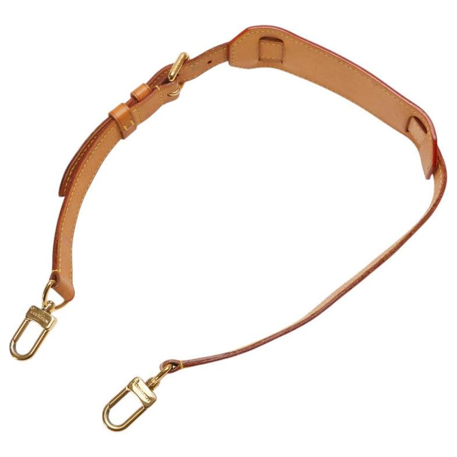 Louis Vuitton Shoulder Strap Leather Shoulder Strap Brown Golden Bronze ...