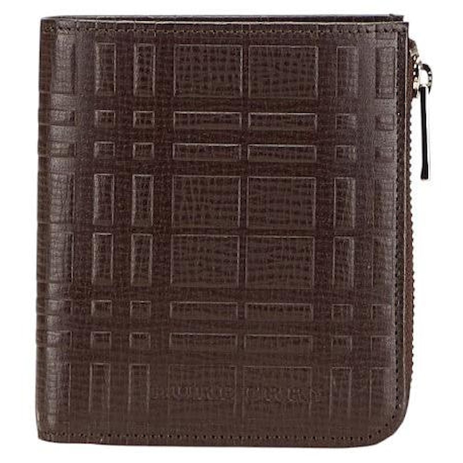 Burberry Check Leather Bifold Wallet Key Case Brown ref.2489480 - Joli ...