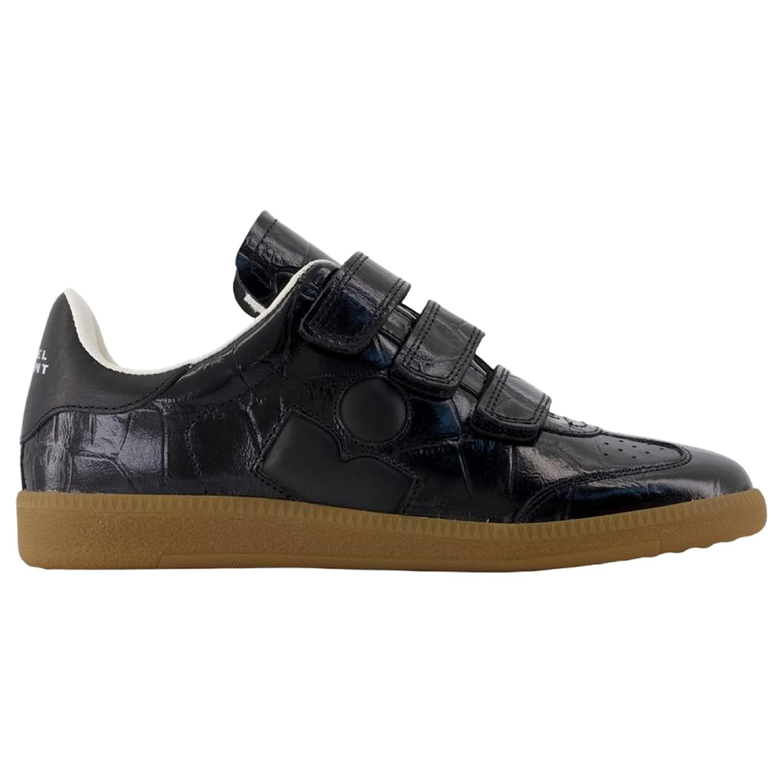 Beth Gd Sneakers - Isabel Marant - Leather - Black Pony-style calfskin ...