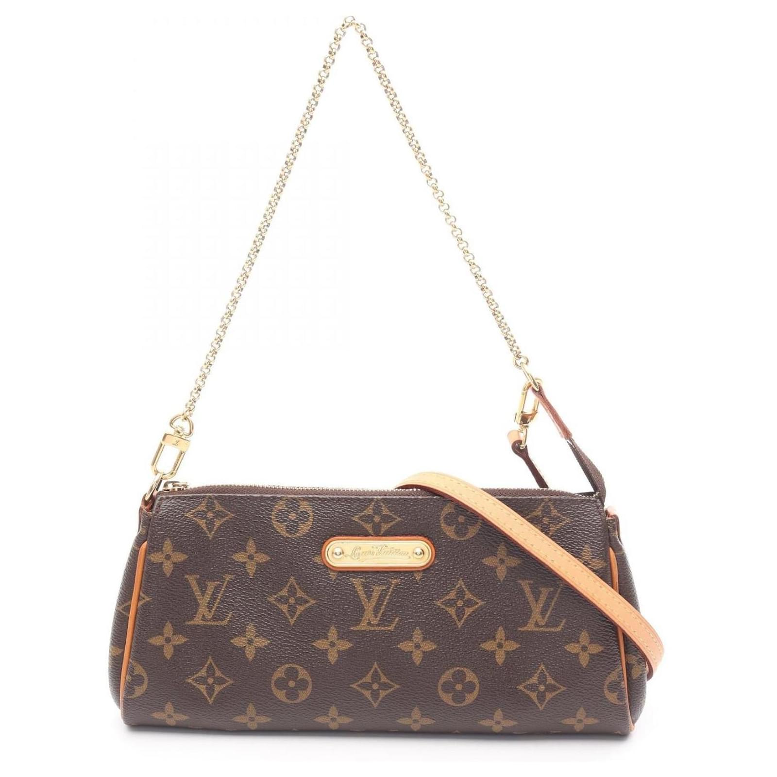 Louis Vuitton Eva Monogram Shoulder Bag Brown Cloth ref.2492713 - Joli ...