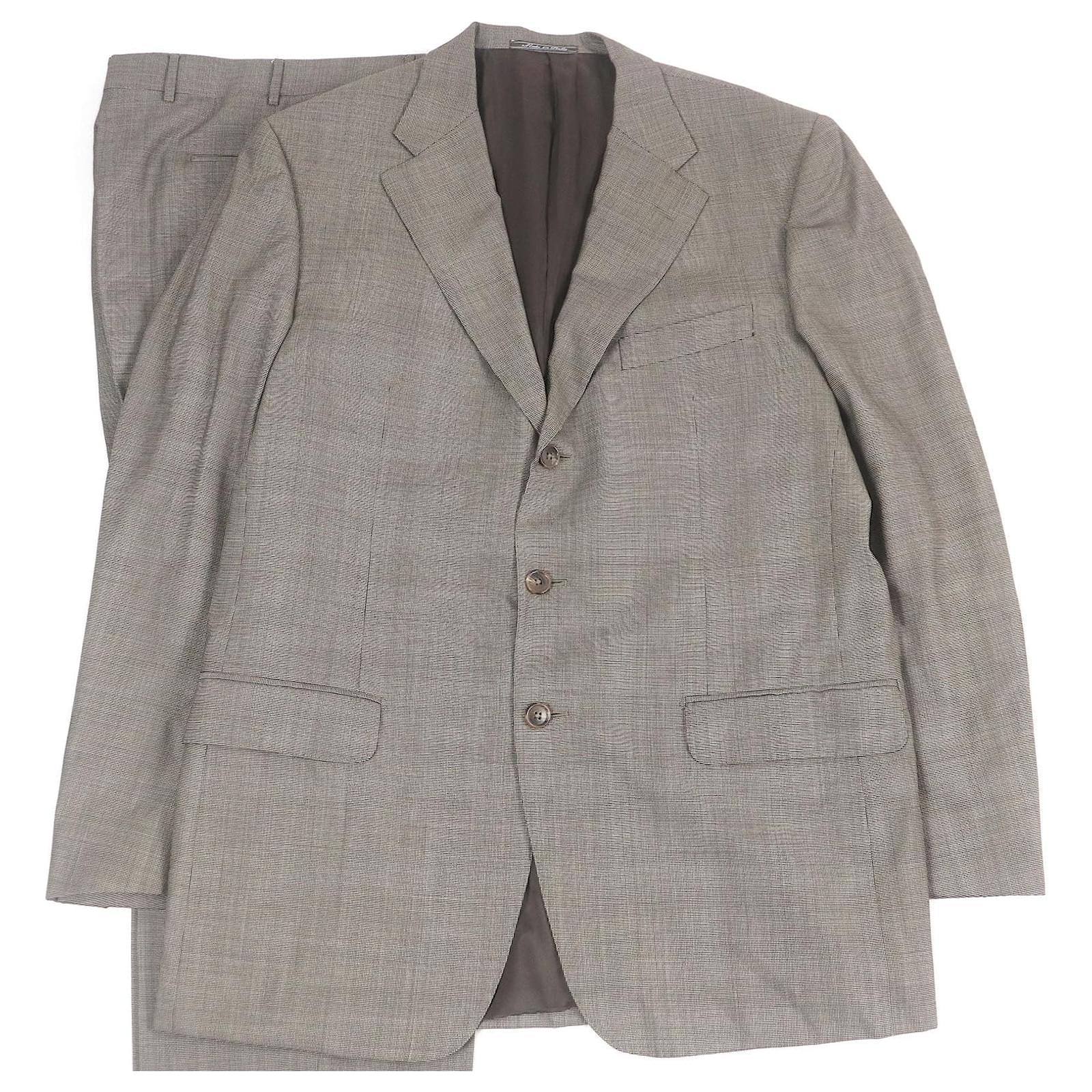 Autre Marque Corneliani Super130s Suit Virgin Wool Suit Brown ref ...