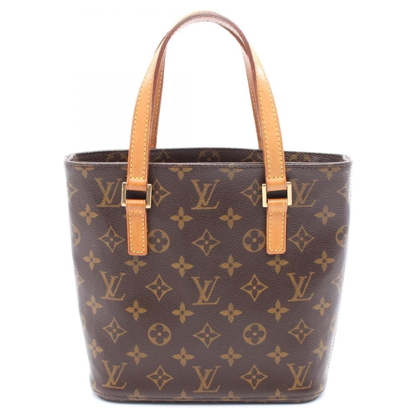 Louis Vuitton Vavin PM Handbag Brown Leather Cloth ref.2494590 - Joli ...