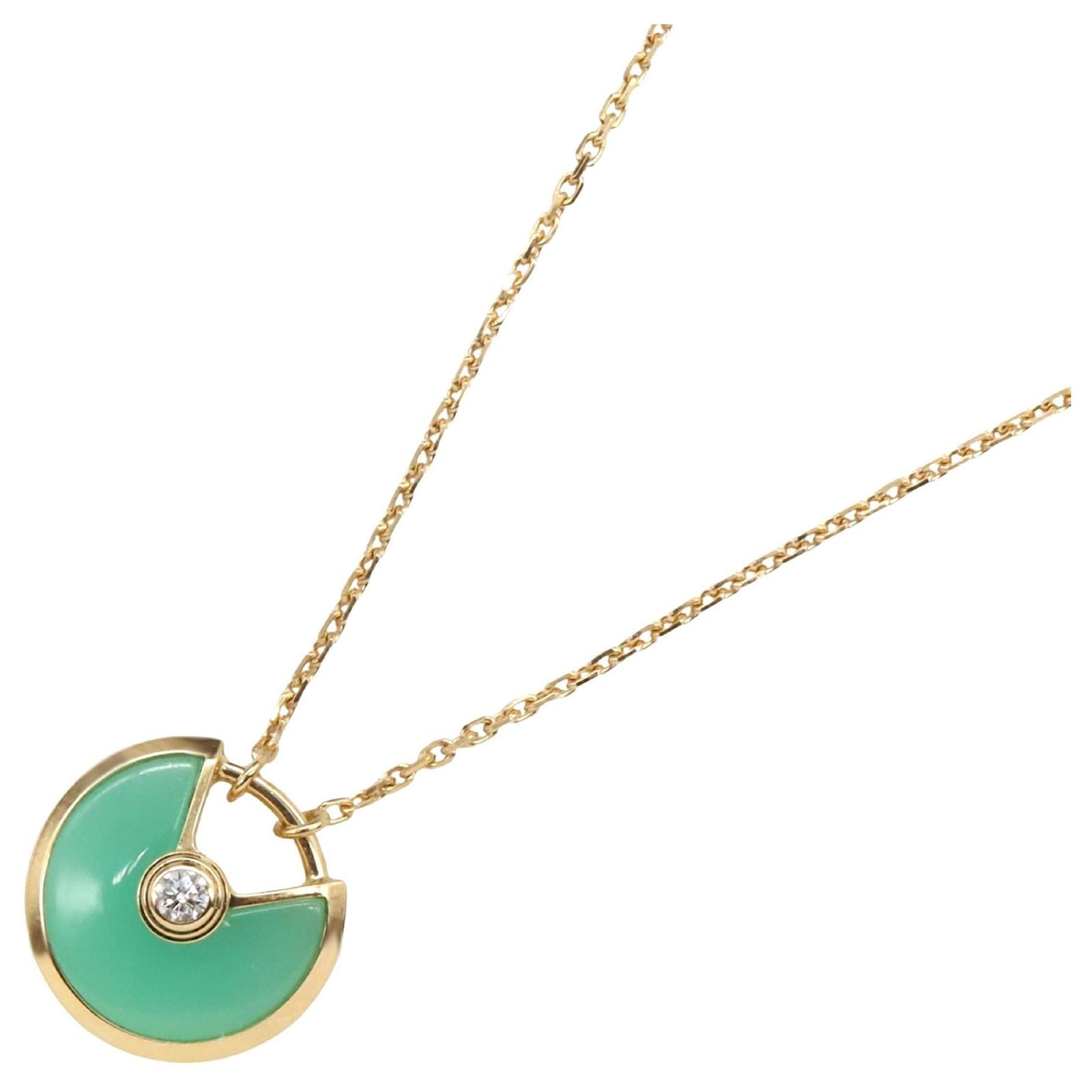 Cartier Amulet de Necklace Green Yellow gold ref.2495989 - Joli Closet