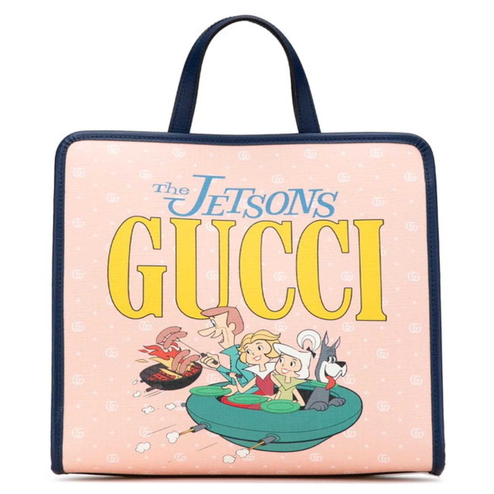 Gucci GG Supreme Children's Jetsons Space Family Handbag Pink Multiple ...