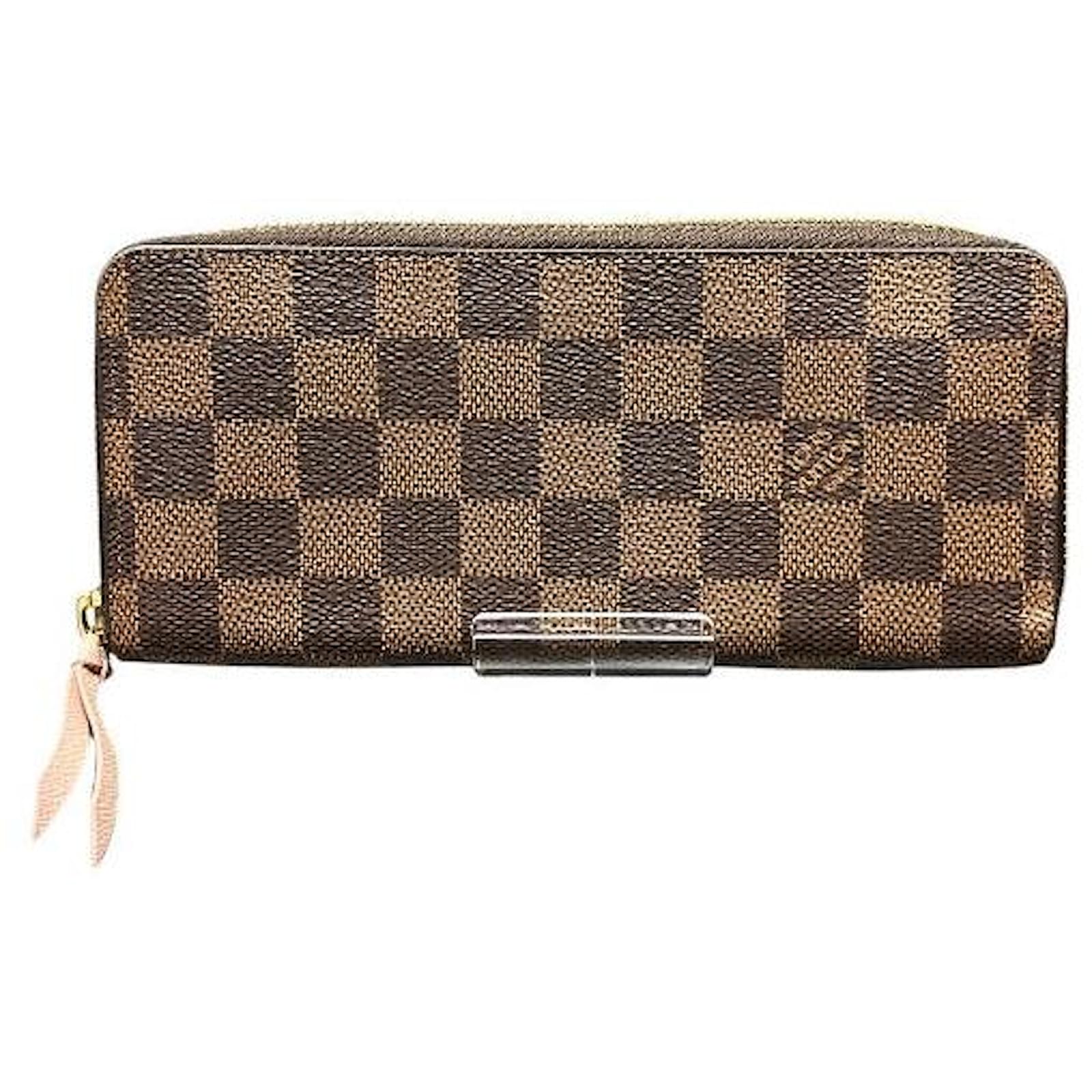 Louis Vuitton Portefeuille Clemence Damier Wallet Pink Cloth ref ...