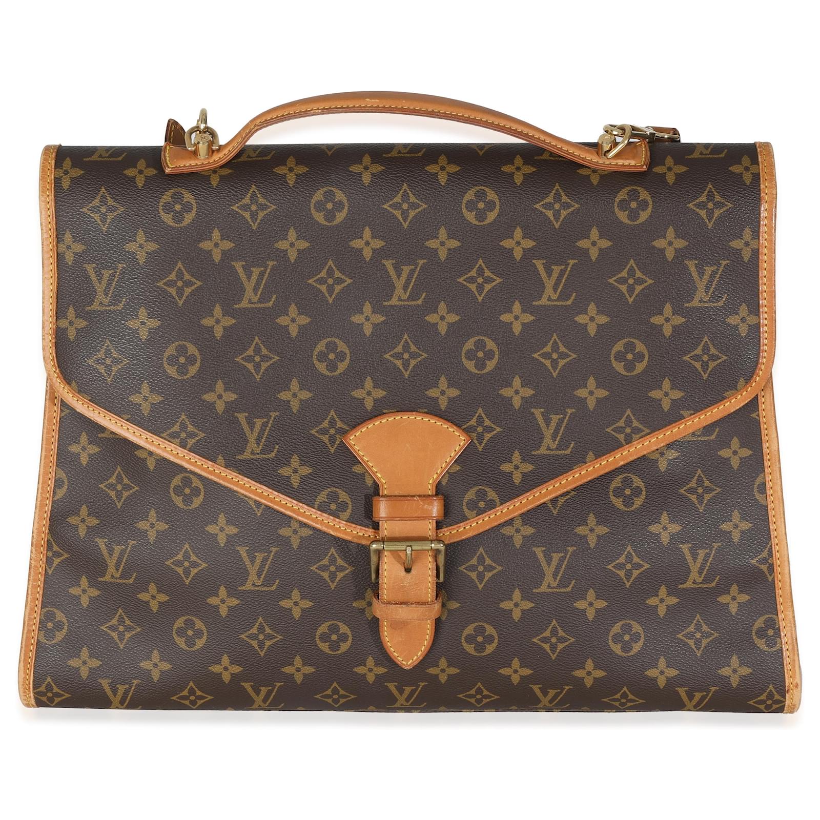 Louis Vuitton Vintage Monogram Canvas Bel Air GM Brown Cloth ref ...