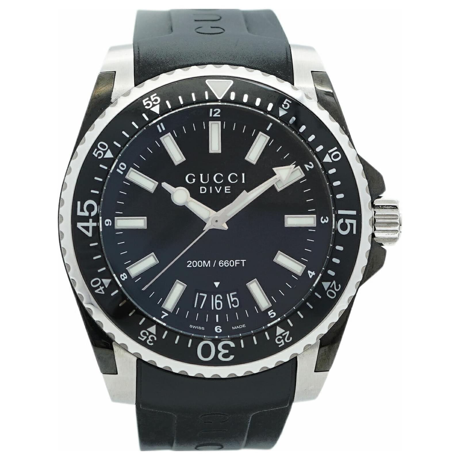 Gucci Dive 136.2 Men's Black Dial Watch ref.2506414 - Joli Closet