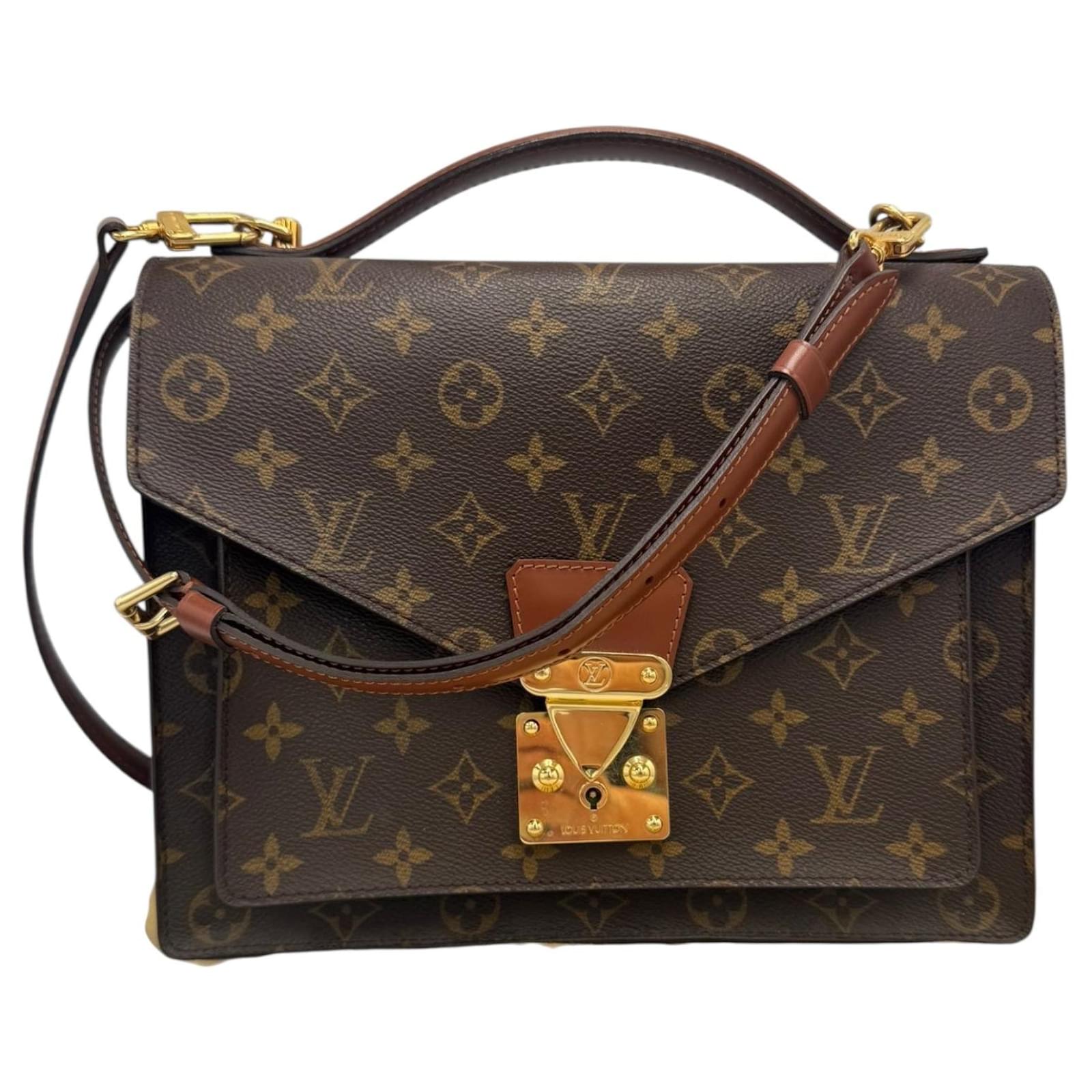 Louis Vuitton Monceau 28 Monogram Canvas Brown Cloth ref.2508811 - Joli ...