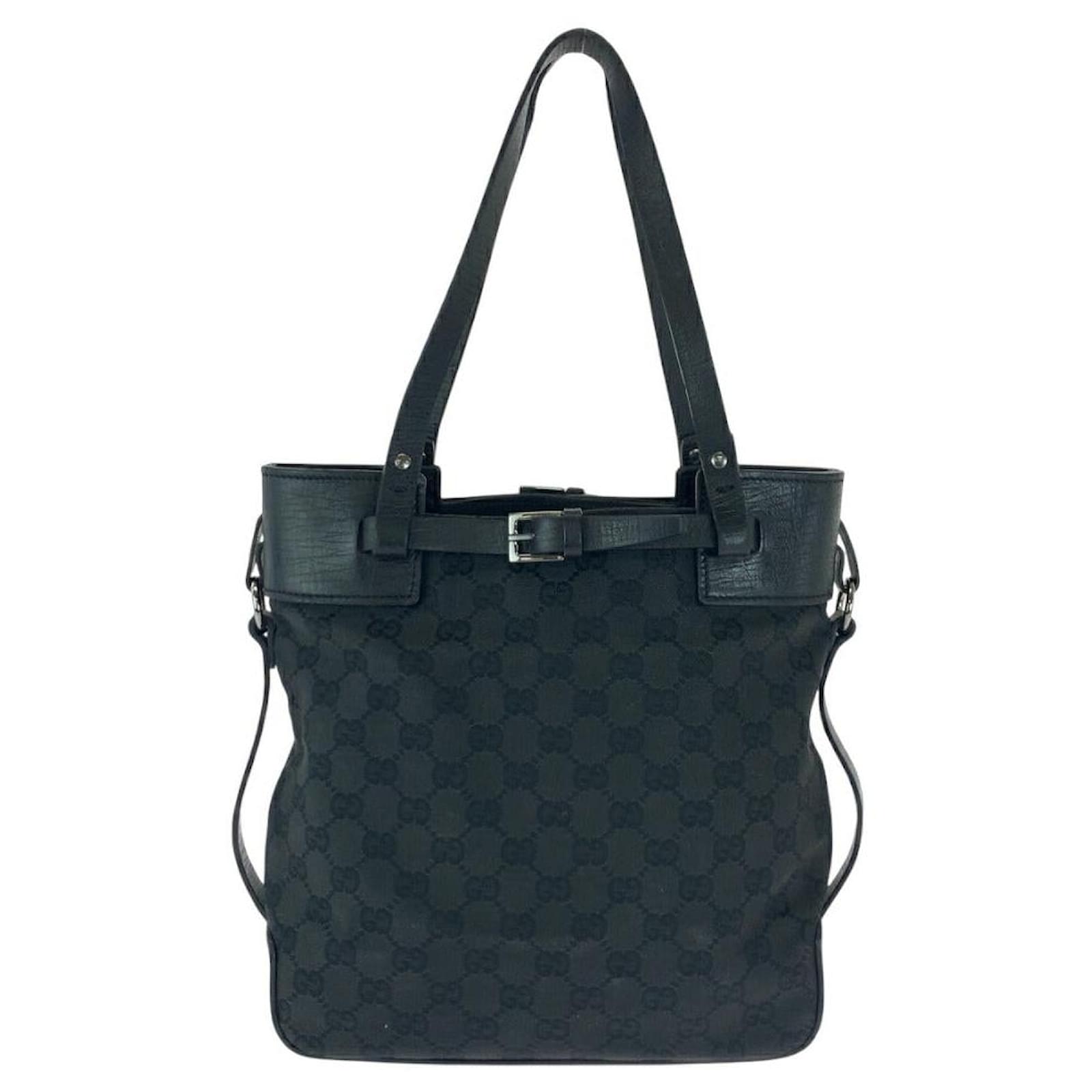Gucci GG Canvas 107757 2way tote bag Black Cloth ref.2508902 - Joli Closet