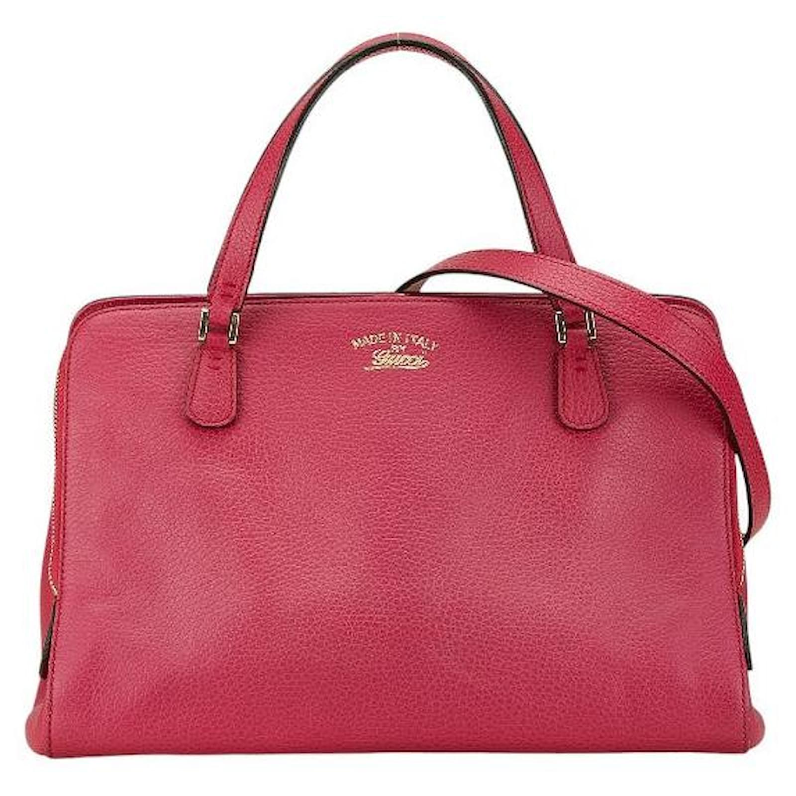 Gucci Swing Leather 2way Bag Pink ref.2509960 - Joli Closet