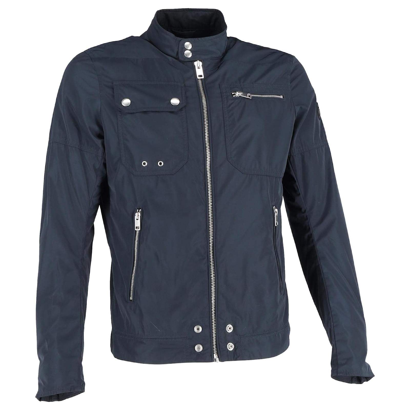Diesel J-Ride Zipped Jacket in Navy Blue Polyester ref.2510384 - Joli ...