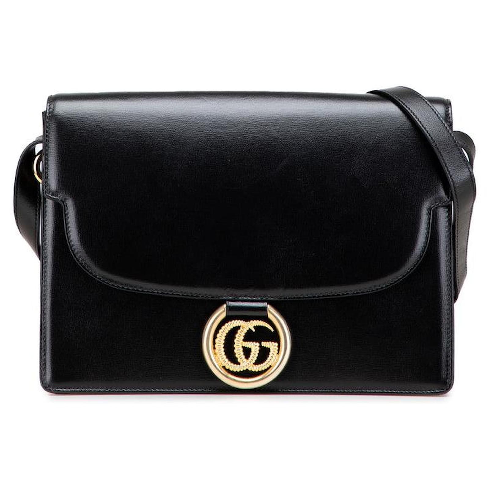 Gucci GG Marmont Leather Shoulder Bag Black ref.2510917 - Joli Closet