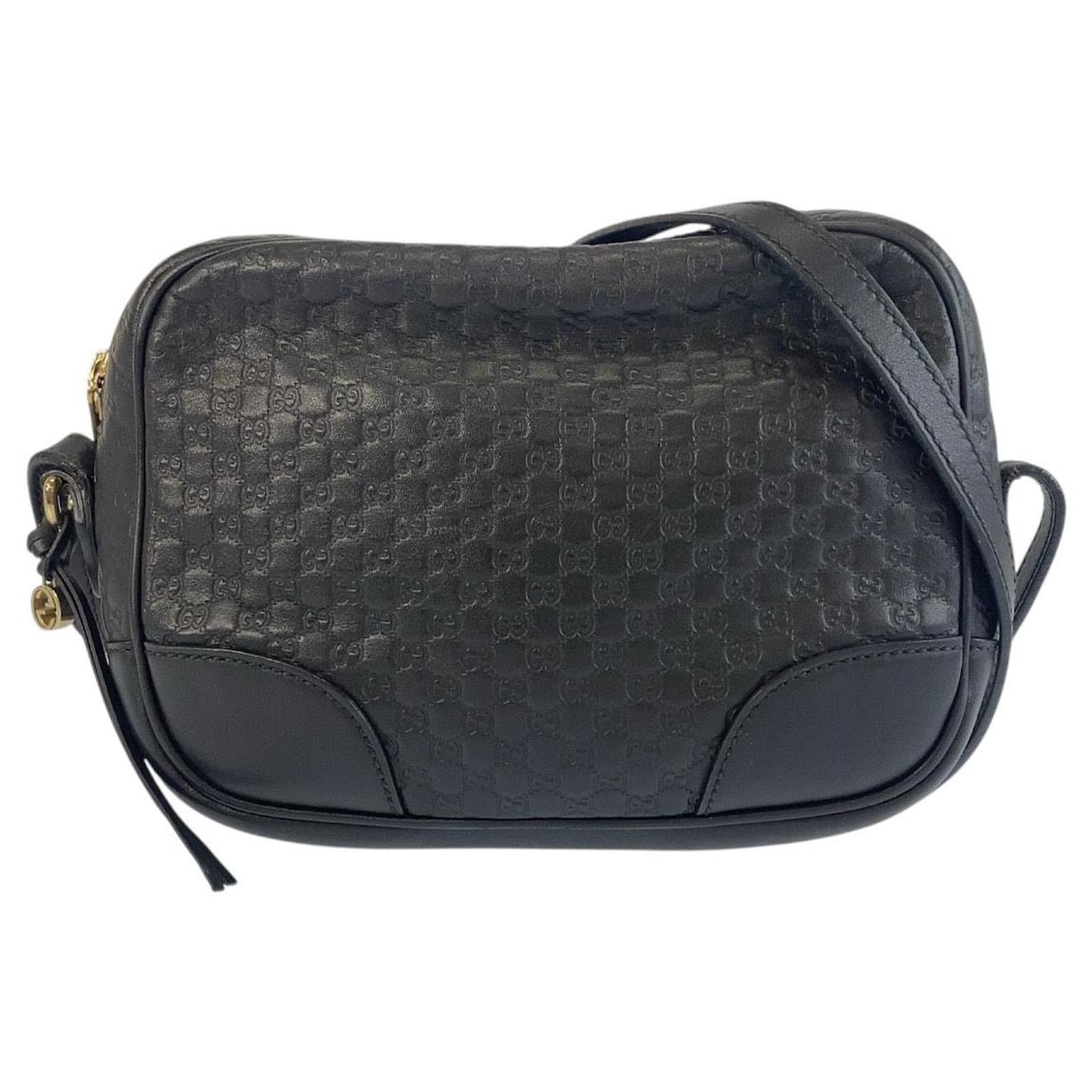 Gucci Microguccissima Interlocking Leather Shoulder Bag Black ref ...