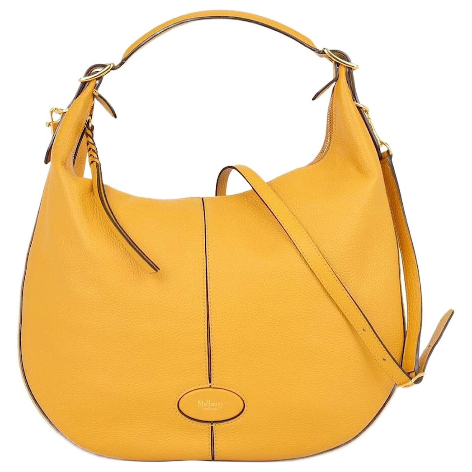 Mulberry Yellow Selby Hobo leather bag ref.2514208 - Joli Closet
