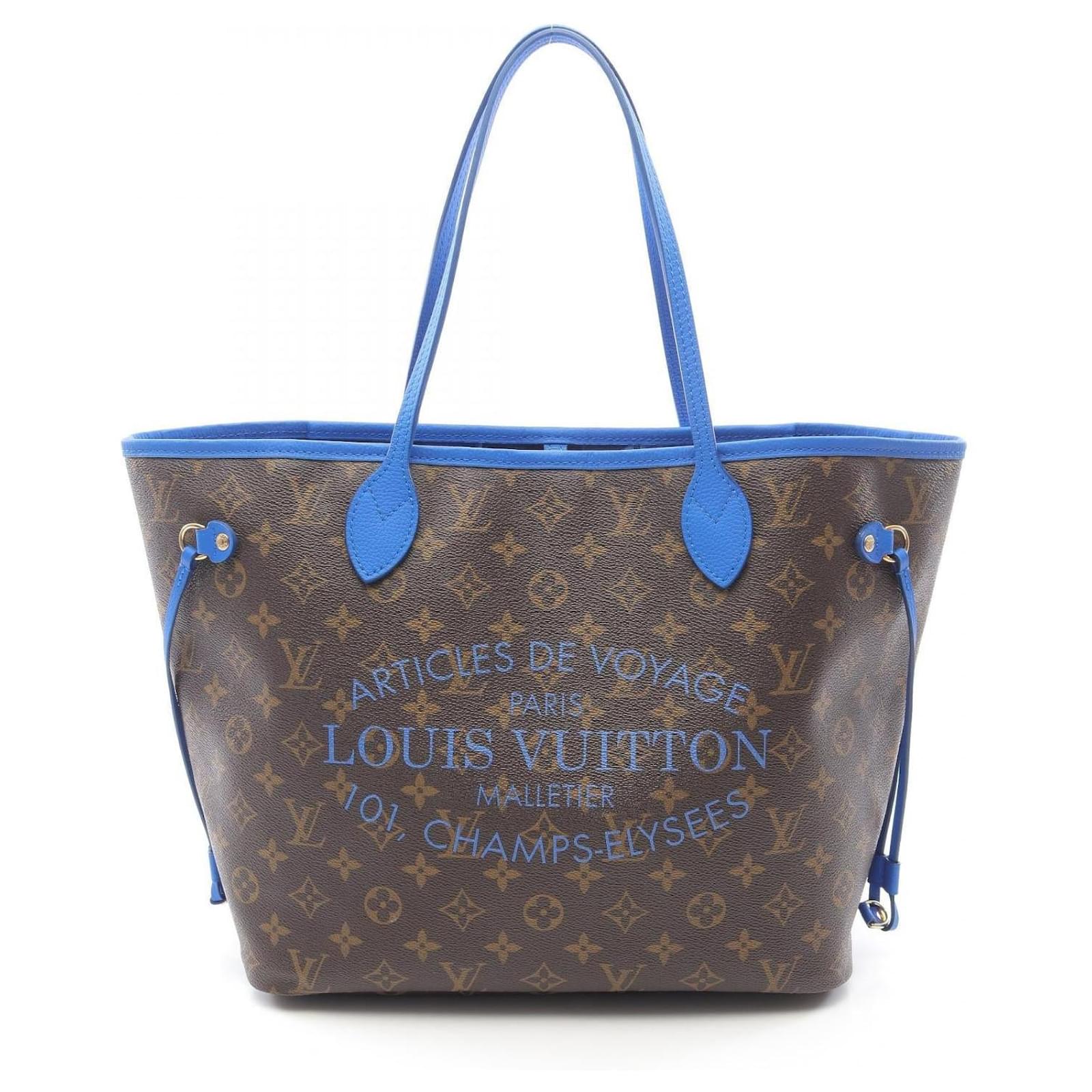 Sac tote Louis Vuitton Neverfull MM Monogram Ikat Flower Cuir Marron ...