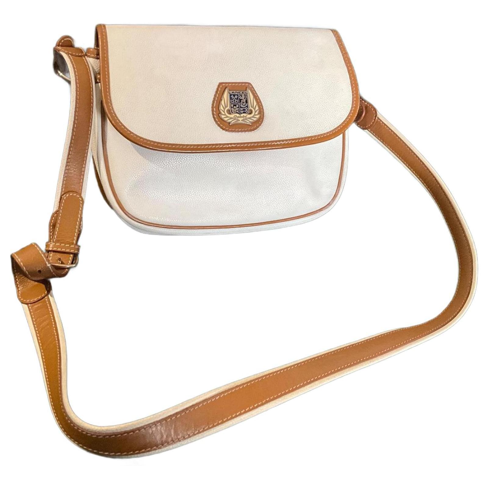 Lancel Handbags Cognac Eggshell Leather ref.2516323 - Joli Closet