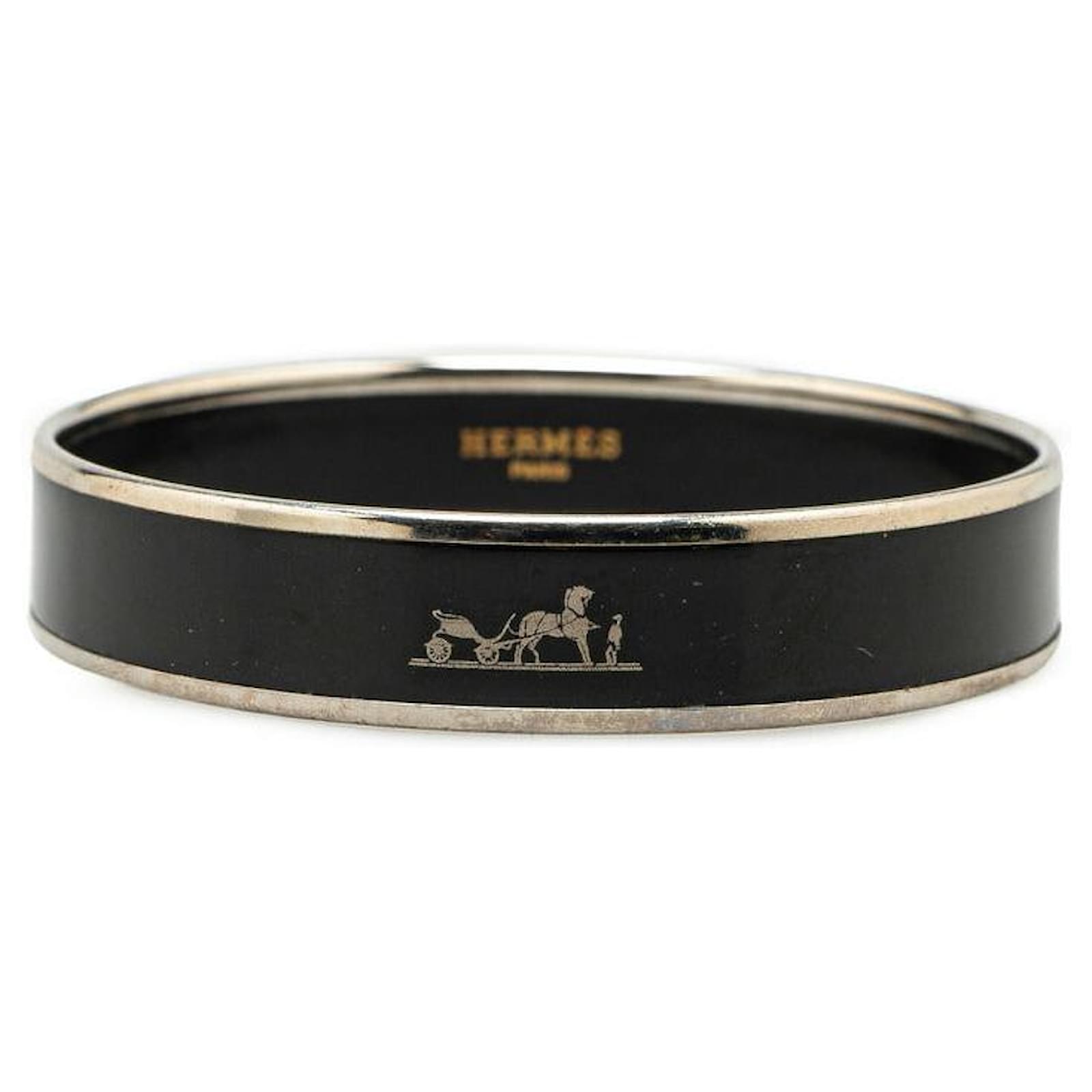 Hermès Hermes Emaille Metal Bracelet Silvery Metallic ref.2517405 ...