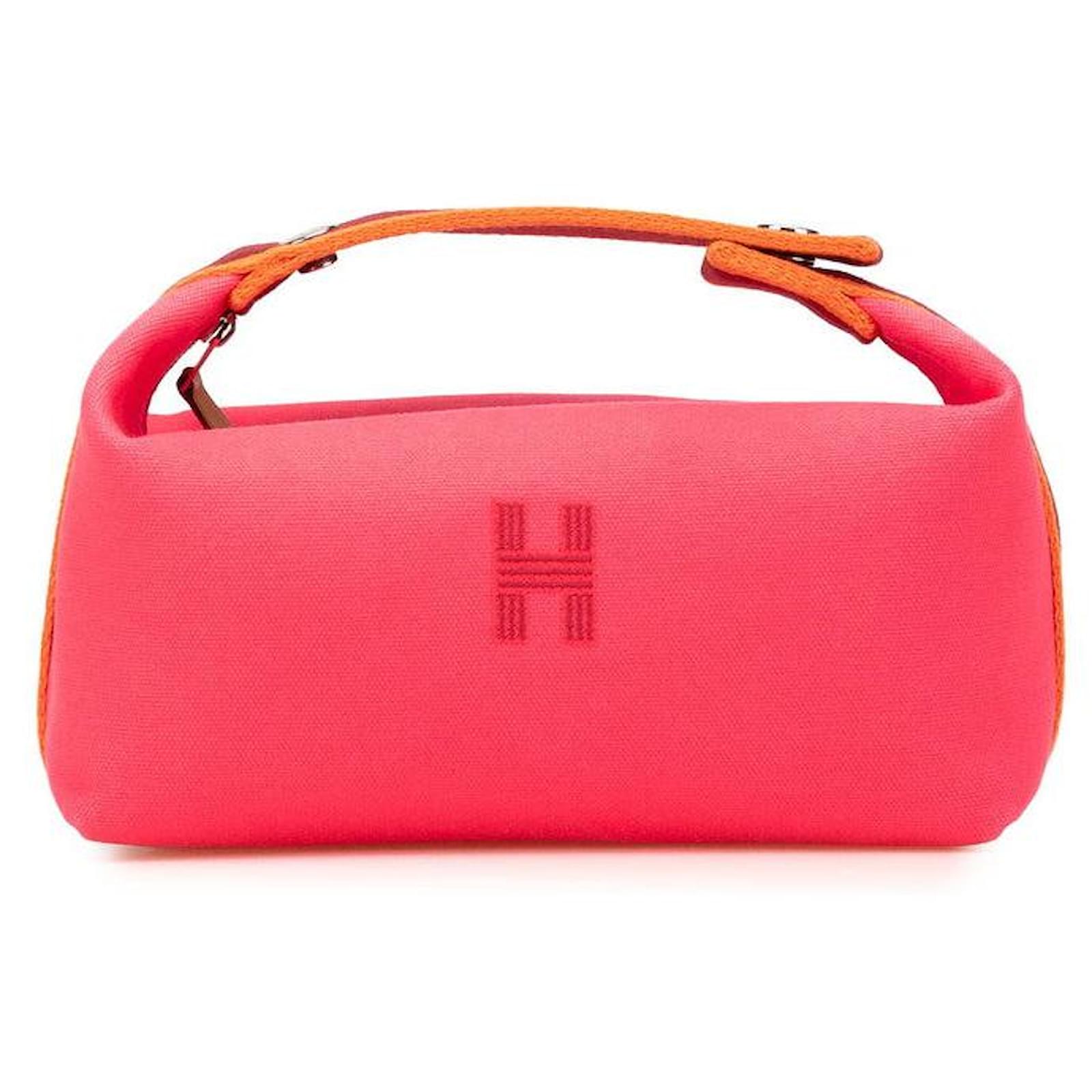 Hermès Hermes Bride-a-Brac Canvas Handbag Pink Cloth ref.2520292 - Joli ...