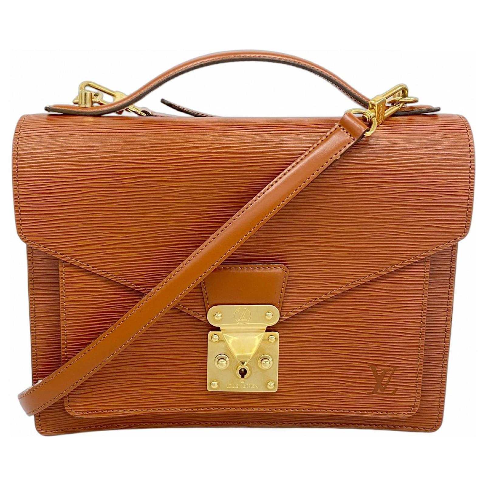 Louis Vuitton Epi Monceau 28 Handbag Brown ref.2520960 - Joli Closet