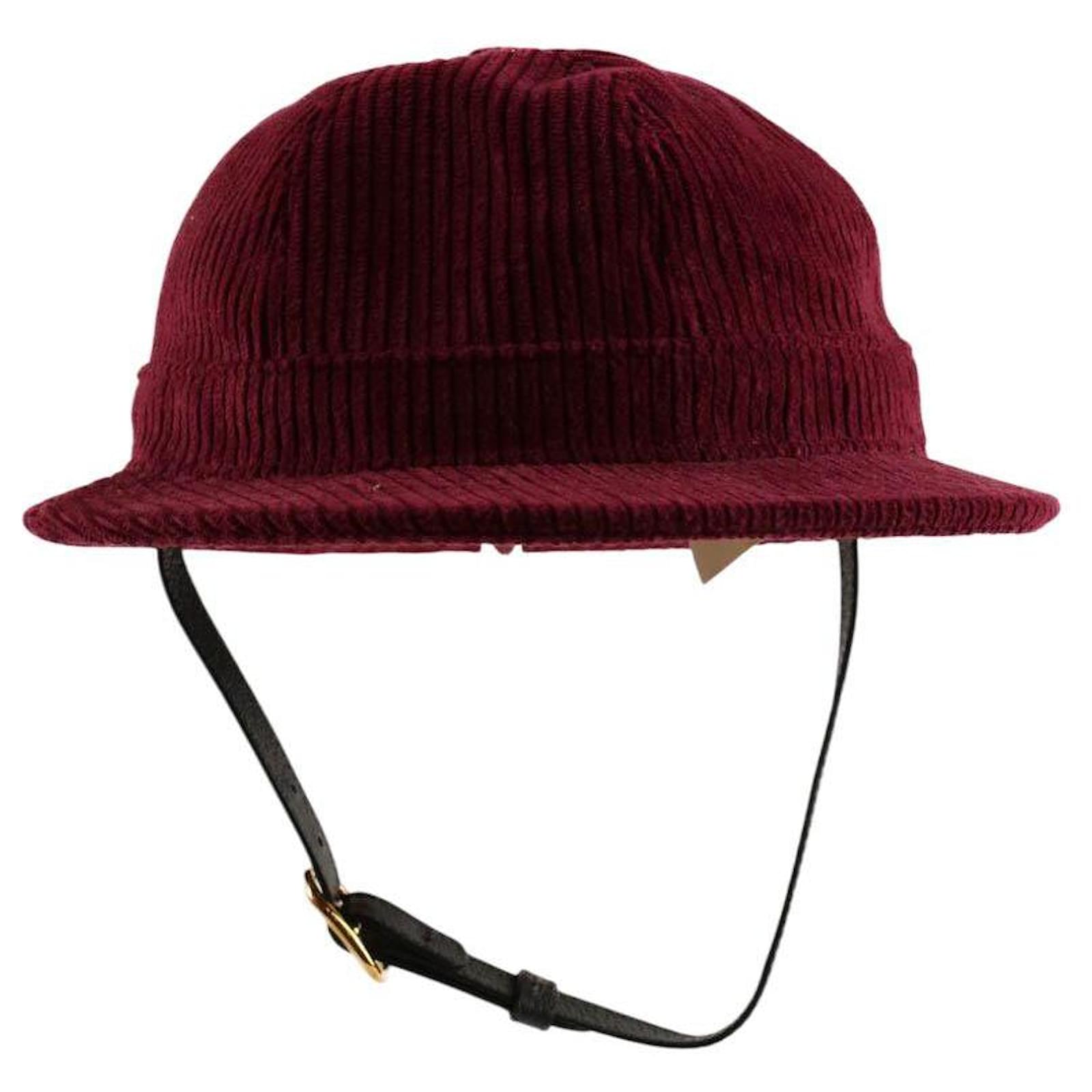 Gucci Burgundy Cotton Riding Helmet Dark red ref.2529809 - Joli Closet