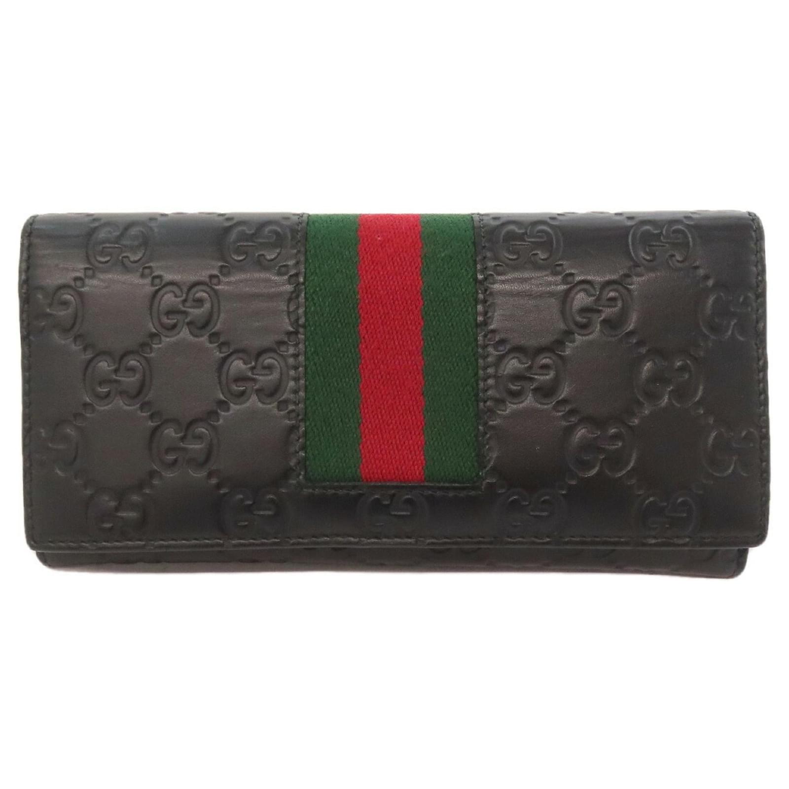 Gucci Long Wallet in Calfskin Leather Black ref.2531186 - Joli Closet