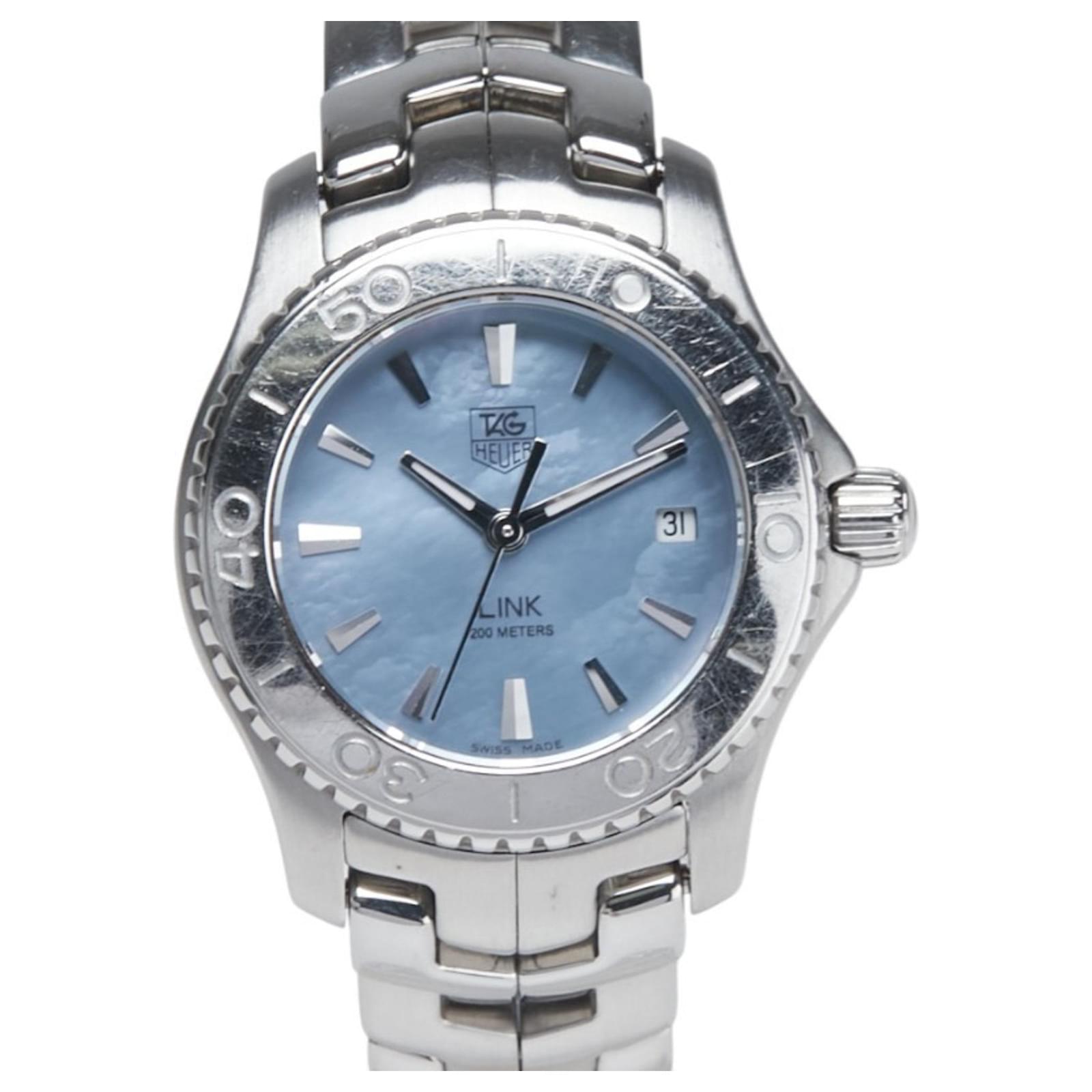 TAG Heuer Link Shell Dial Watch WJ1316 Blue ref.2536567 - Joli Closet