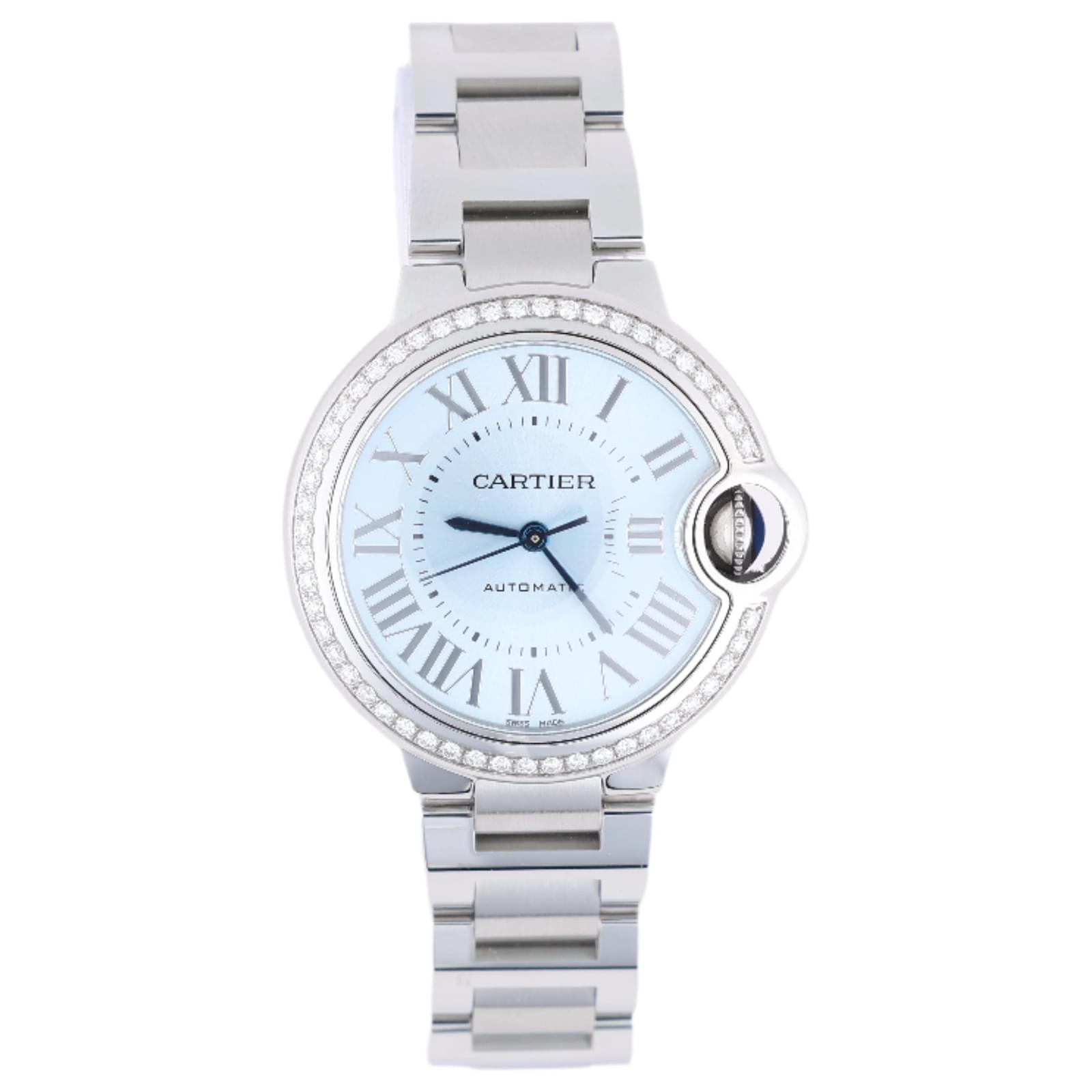 Cartier Ballon Bleu W4BB0028 SS AT Blue-Face Watch Silver ref.2553049 ...