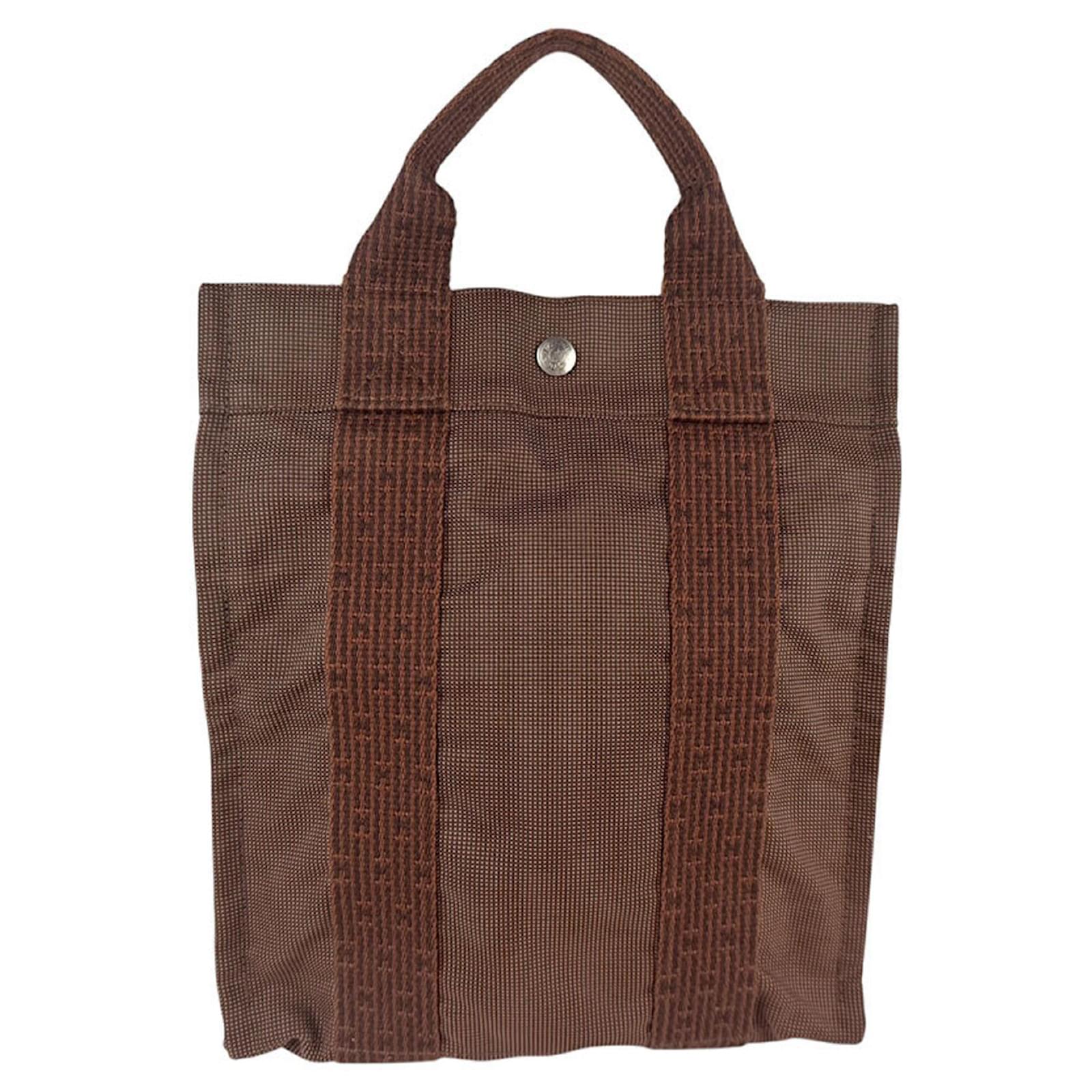 Hermes Hermès Air Line Sac Ado PM Backpack Brown Cloth ref.2554039 ...