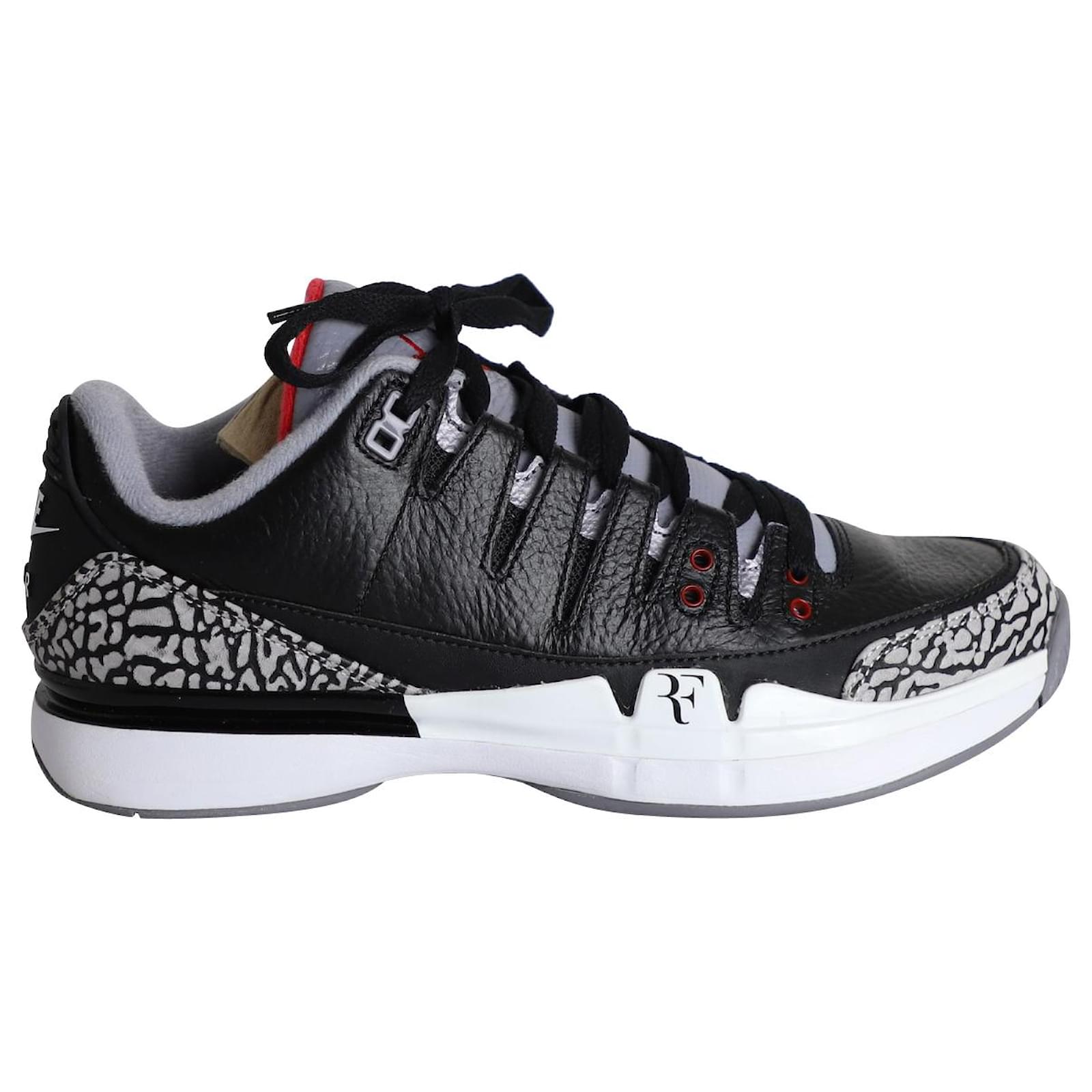 Nike Zoom Vapor AJ3 Sneakers in Black Cement Leather ref.2555793 - Joli ...