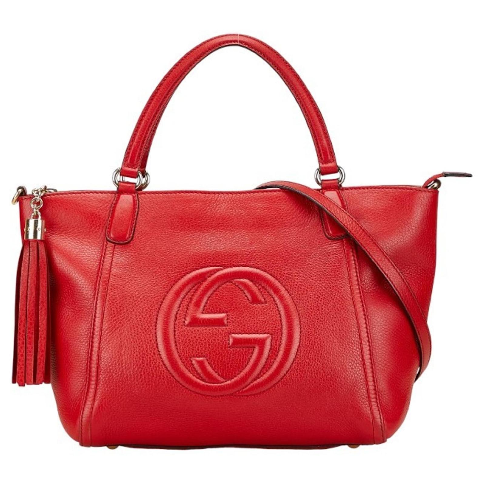 Gucci Soho Red Leather Handbag ref.2557212 - Joli Closet