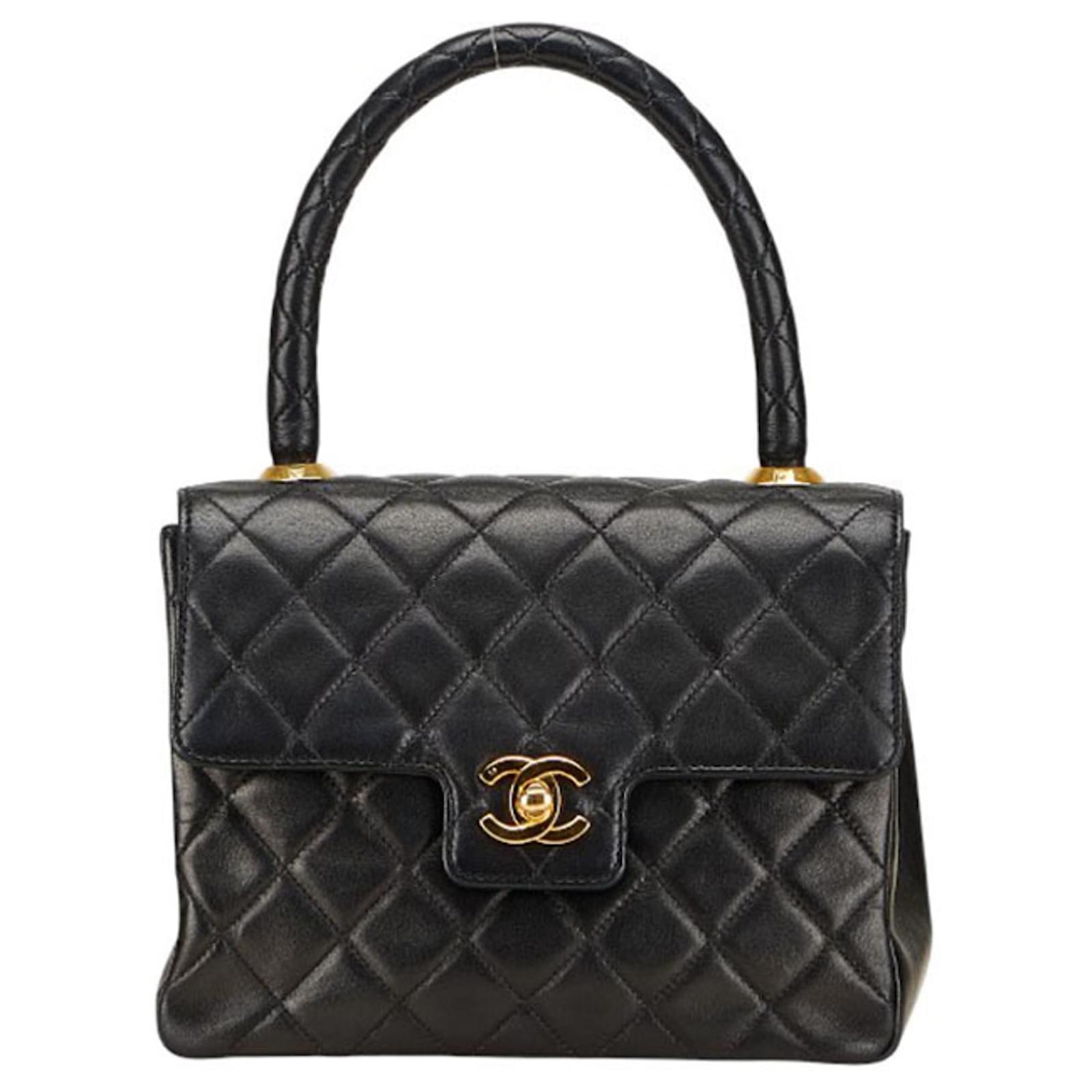 Timeless Chanel Matelasse Coco Mark Handbag Black Leather ref.2557644 ...
