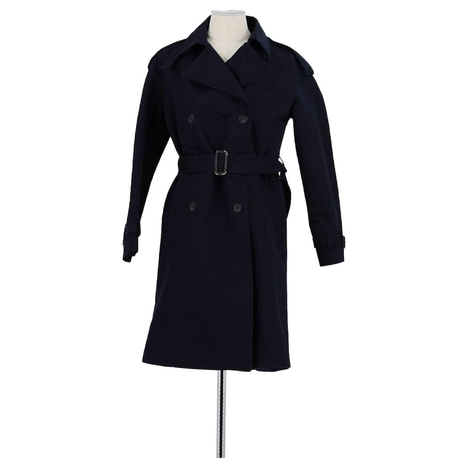 Gerard Darel Navy cotton trench coat Navy blue ref.2562538 - Joli Closet