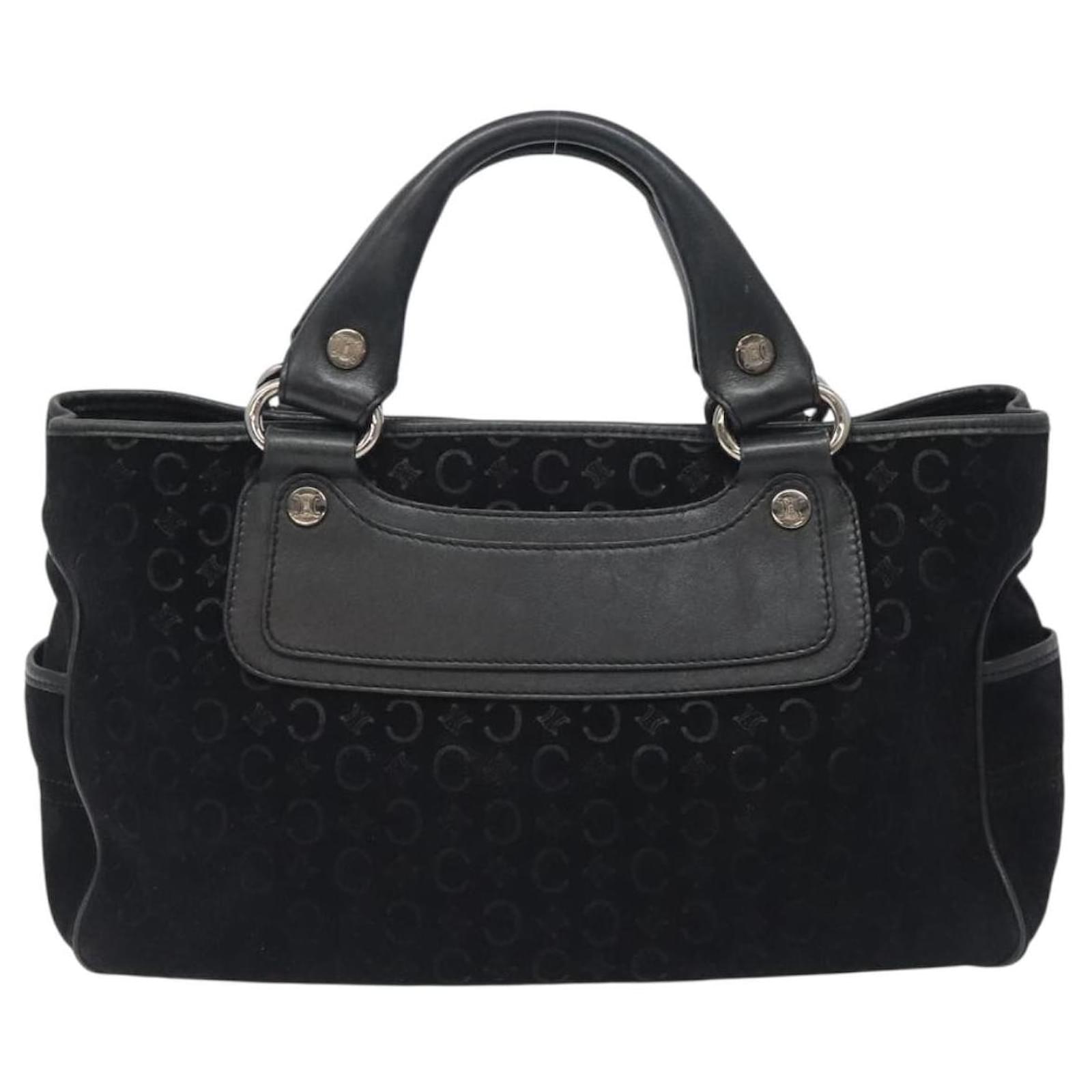 Céline Celine Boogie Satchel Macadam Black Cloth ref.JC2563537 (Sold ...