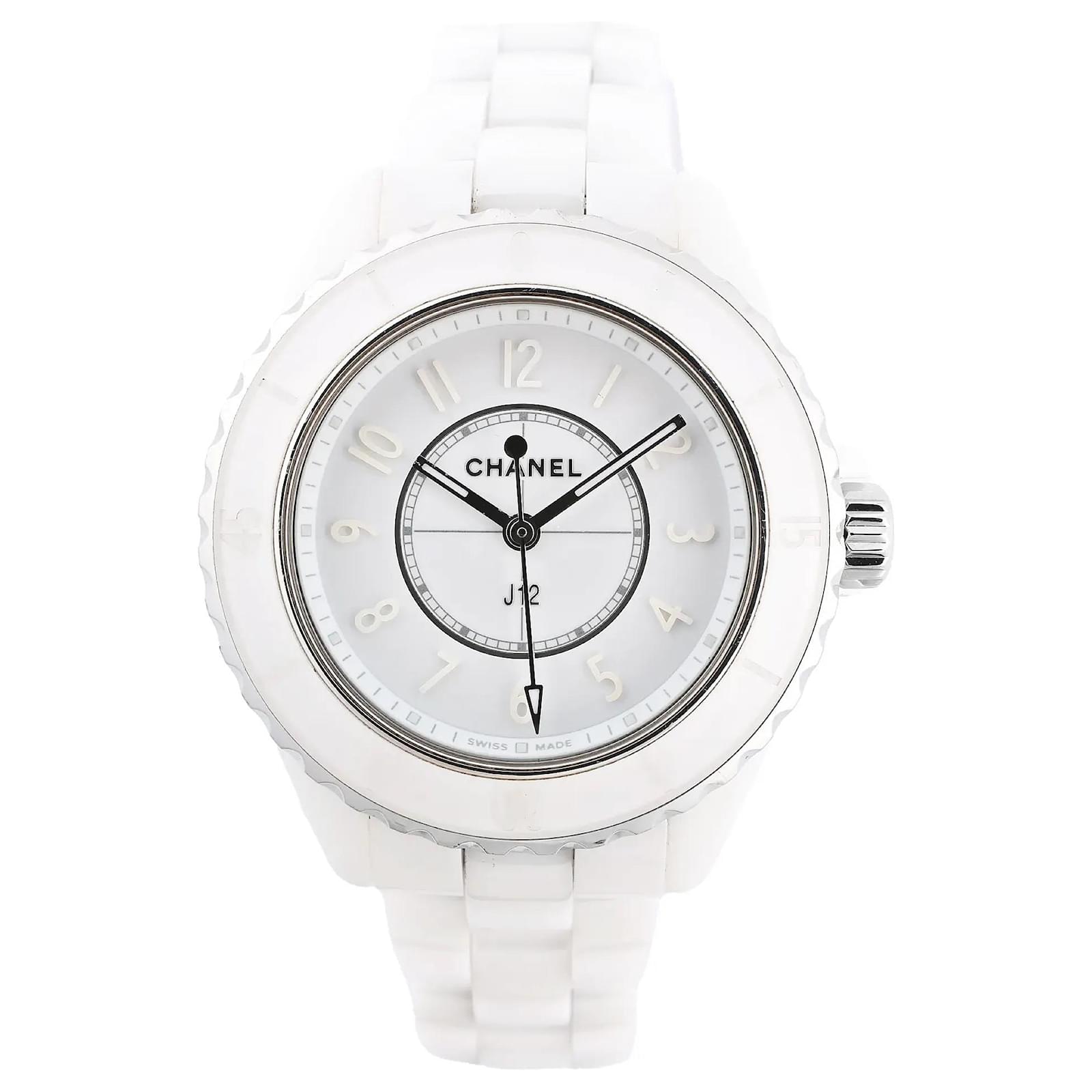 Chanel J12 Phantom H6345 LBH10560 CE×SS QZ White Dial Watch Ceramic ref ...