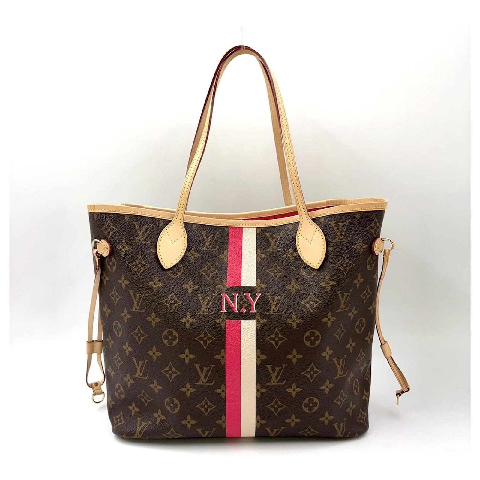 Louis Vuitton Neverfull MM Monogram Tote Bag Brown Cloth ref.2569490 ...