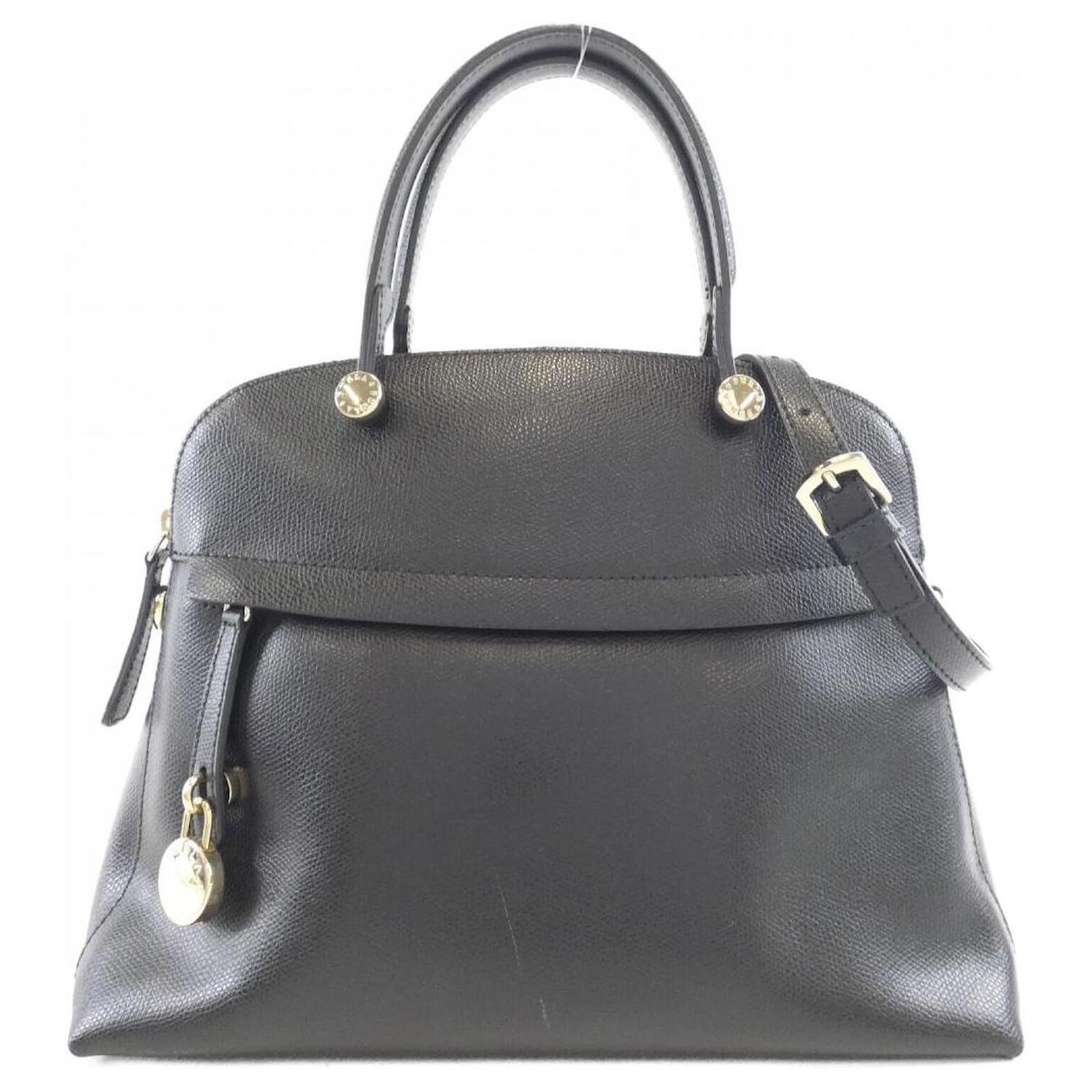 Furla PIPER ARE Leather Bag Black ref.2569510 - Joli Closet