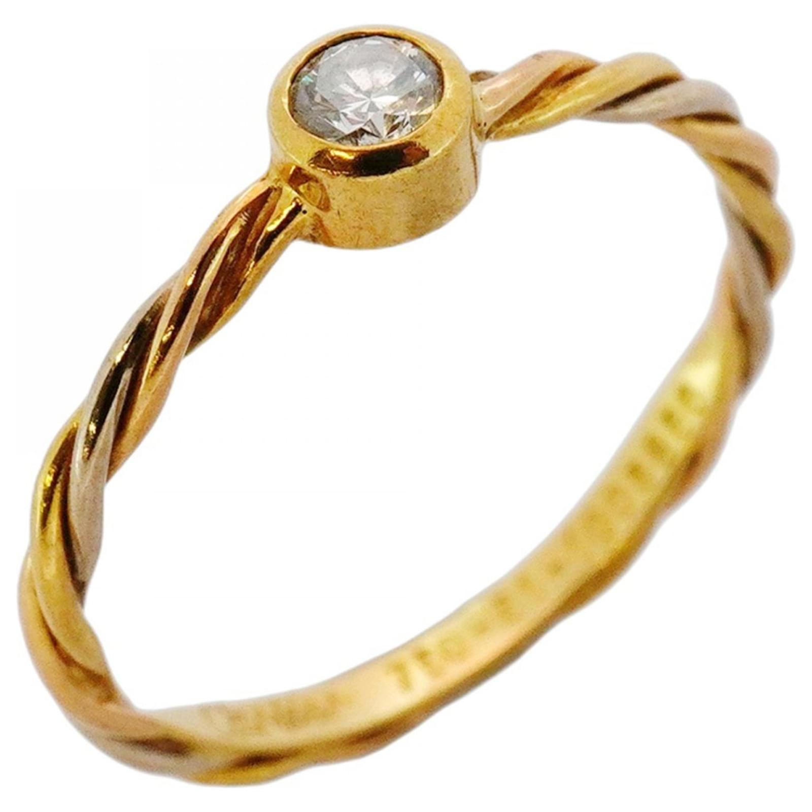 Cartier Twist Ring in 18K Gold and Diamond White gold Yellow gold Pink ...